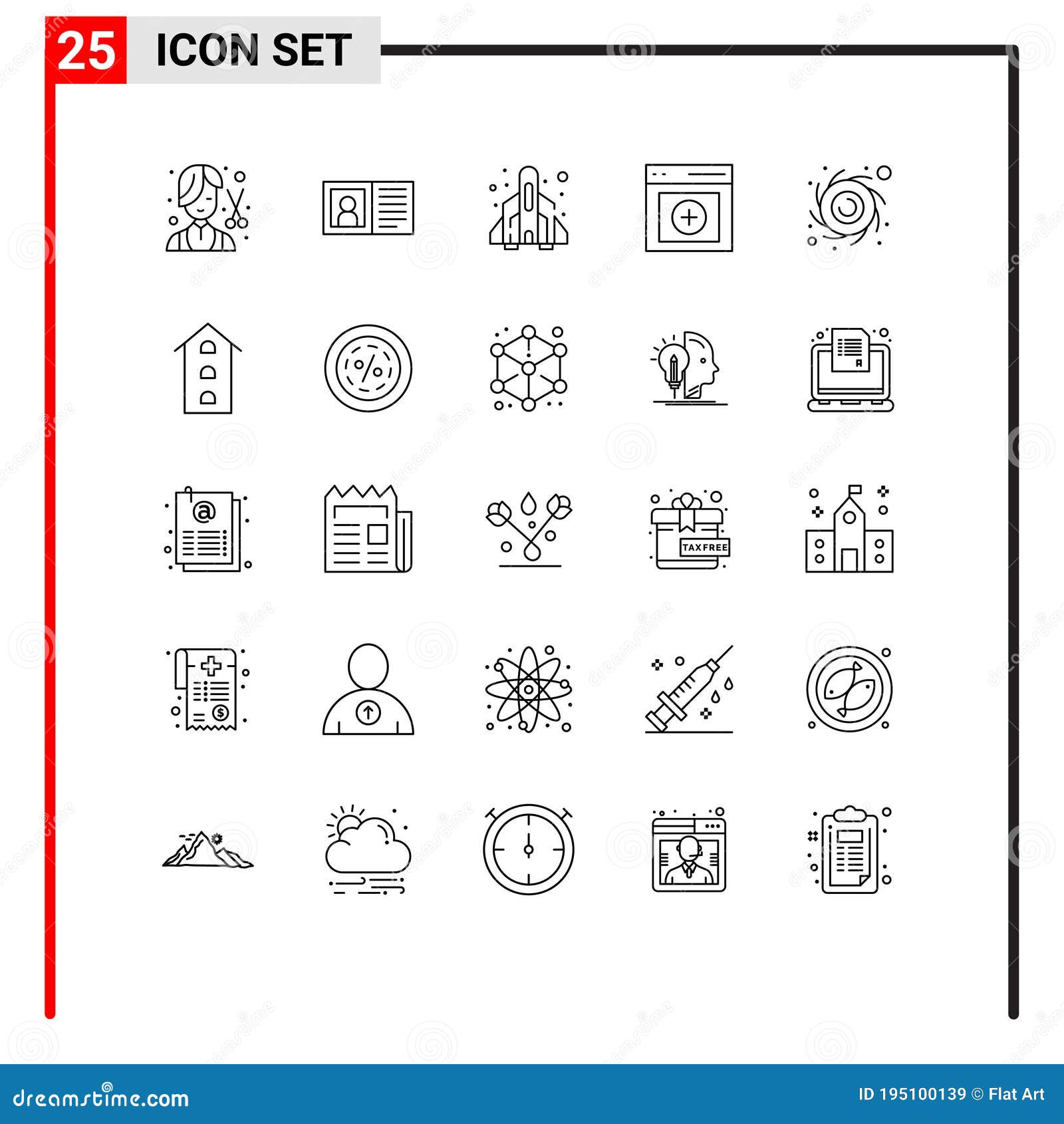 25 User Interface Line Pack of Modern Signs and Symbols of User ...