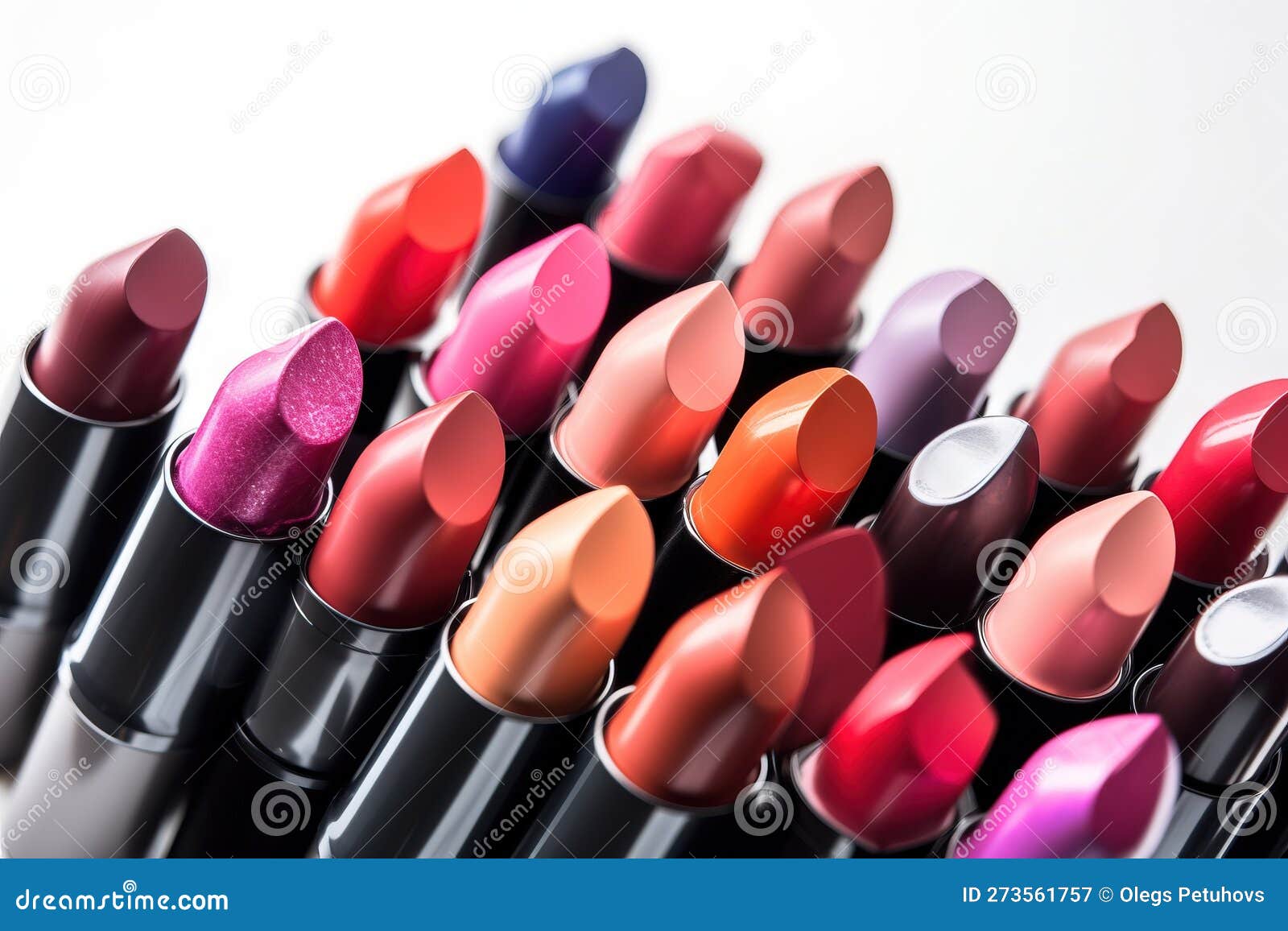 A Group of Lipsticks Sitting Next To Each Other on a White Surface with ...