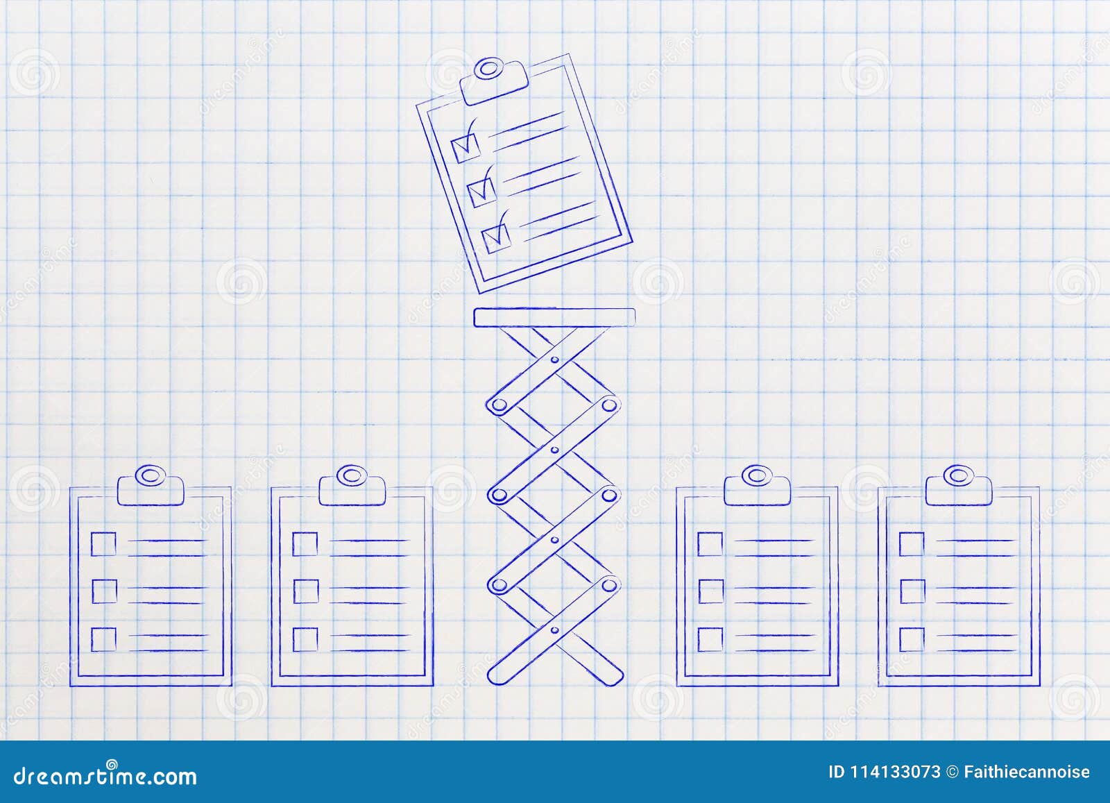 Group of Lists with Tasks To Do and One on a Spring with Everything ...