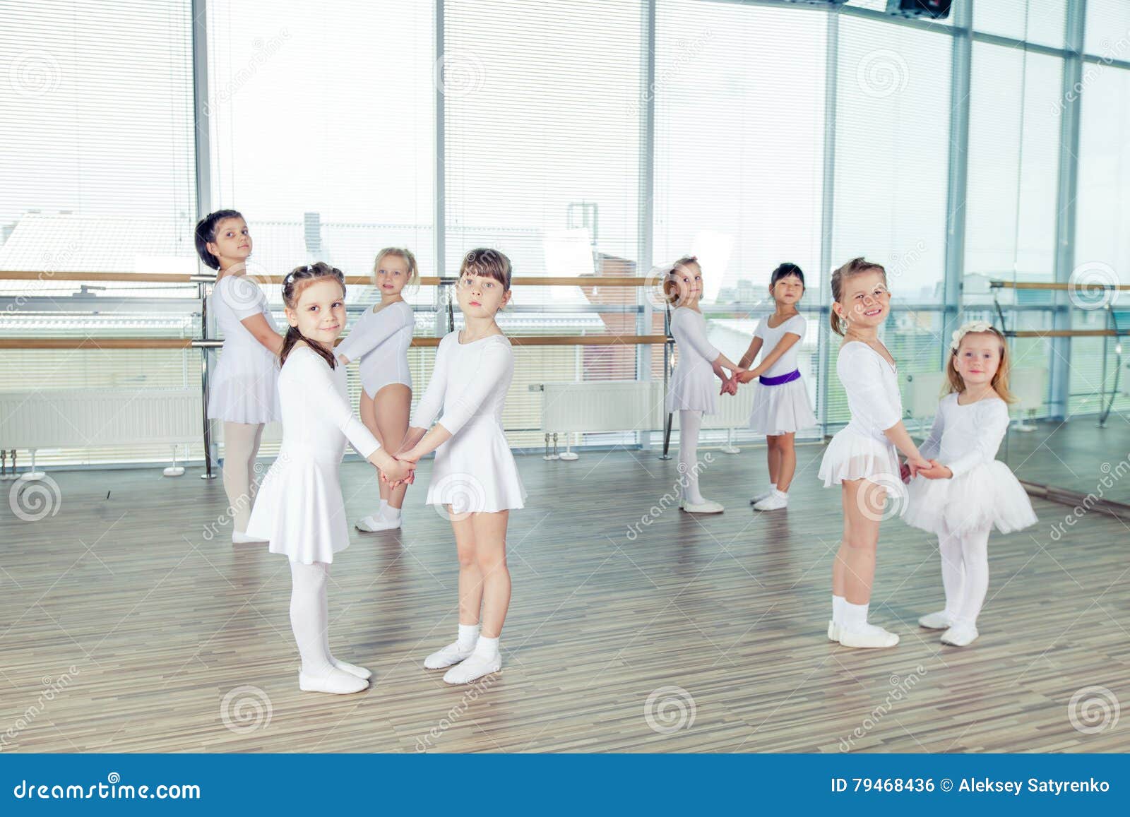 Group of Little Ballet Dancers Stock Photo - Image of learning ...