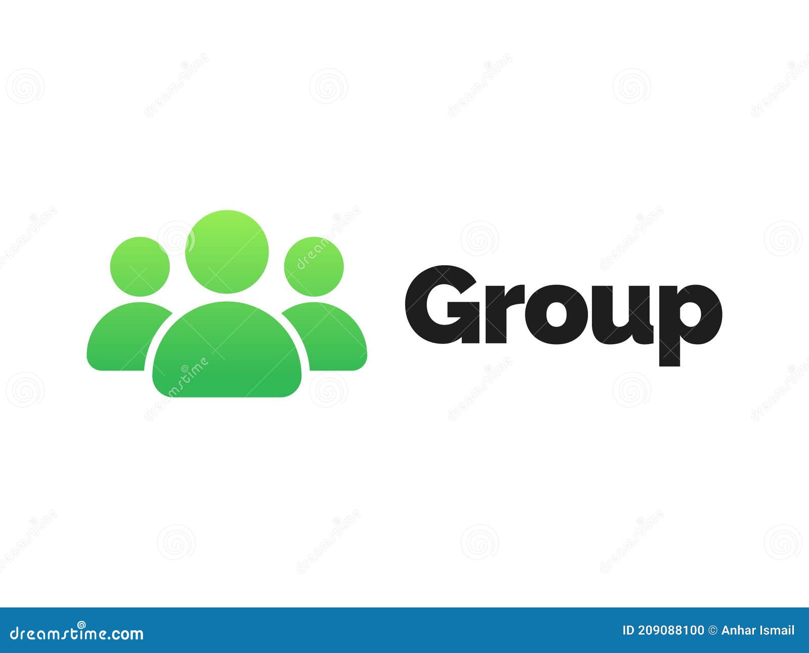 Group Logo Design stock vector. Illustration of friendship - 209088100
