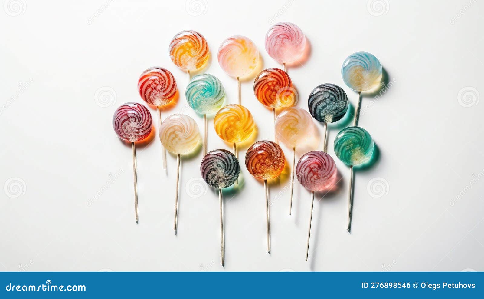 A Group of Lollipops Sitting on Top of Each Other Stock Illustration ...