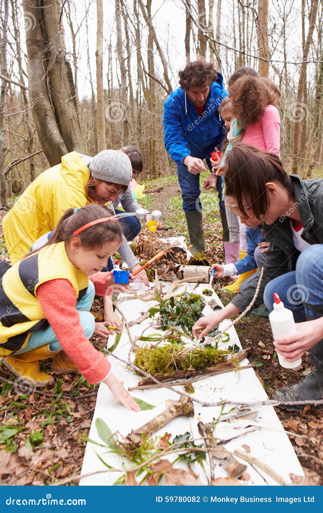 Group Looking for Minibeasts at Activity Centre Stock Photo - Image of ...