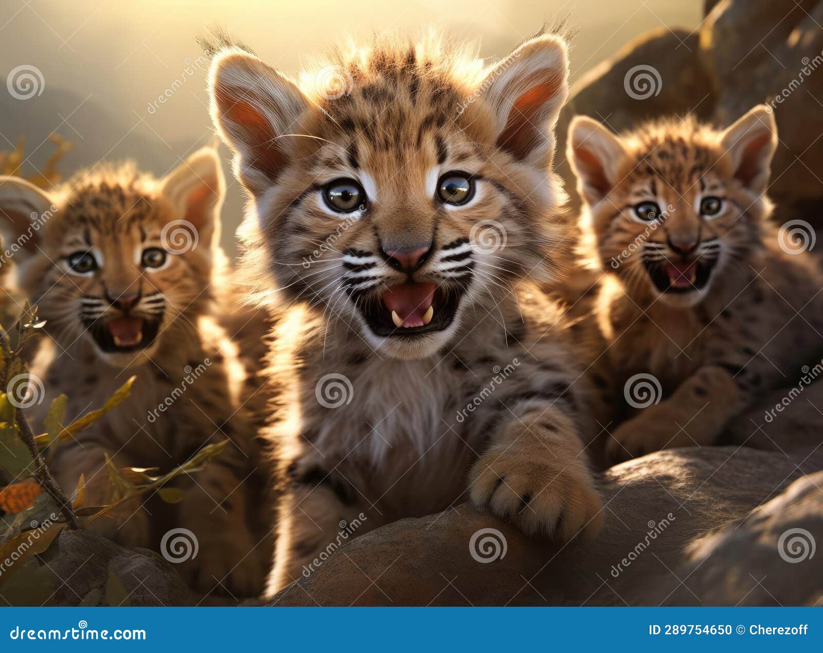 A group of lynxes stock photo. Image of wildlife, cheetah - 289754650