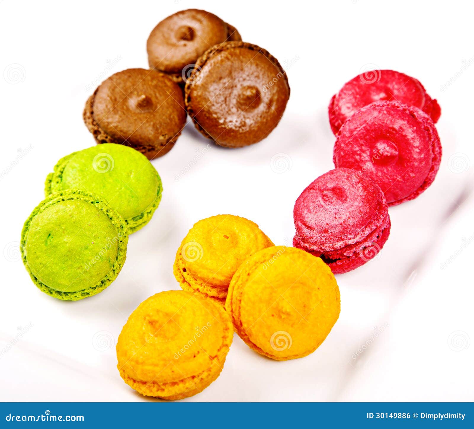 Group of Colourful Macaroons Stock Photo - Image of biscuit, snack ...