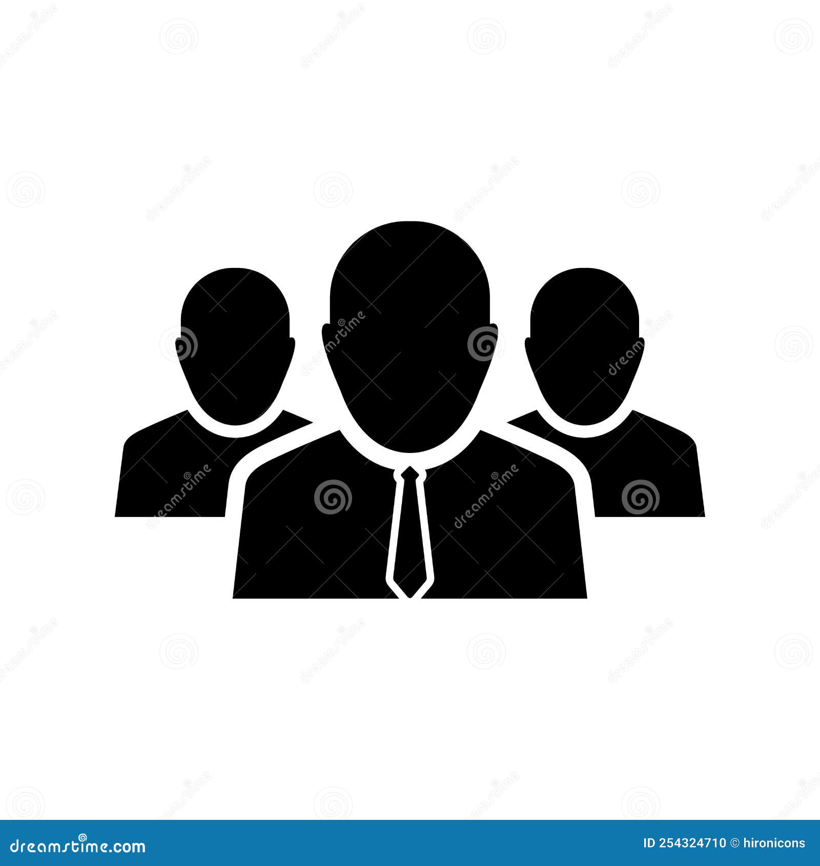 Group, Management, Manager Icon. Black Vector Graphics Stock Vector ...