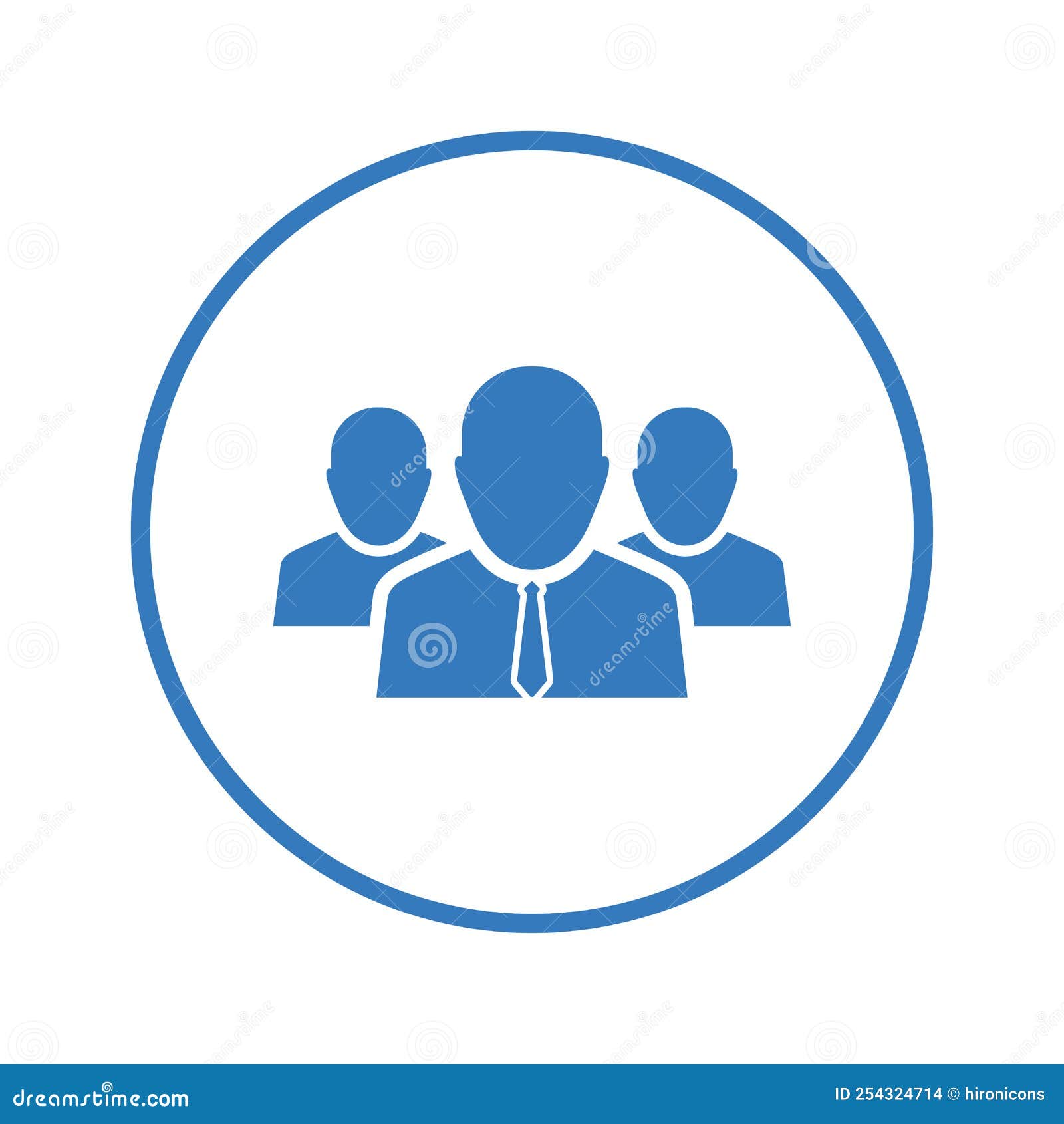 Group, Management, Manager Icon. Blue Color Design Stock Vector ...