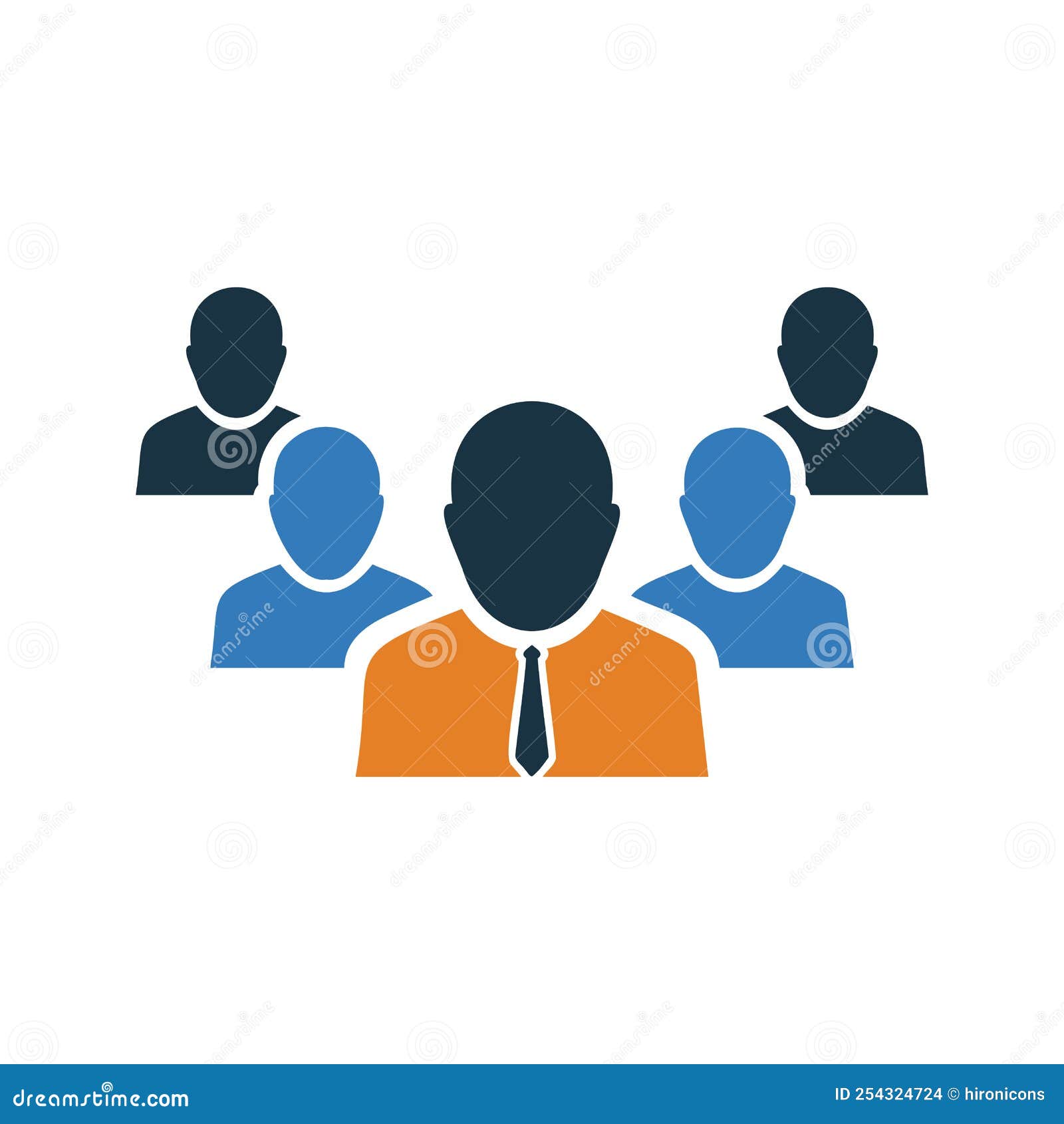 Group, Manager, Team Leader Icon. Glyph Style Vector EPS Stock Vector ...