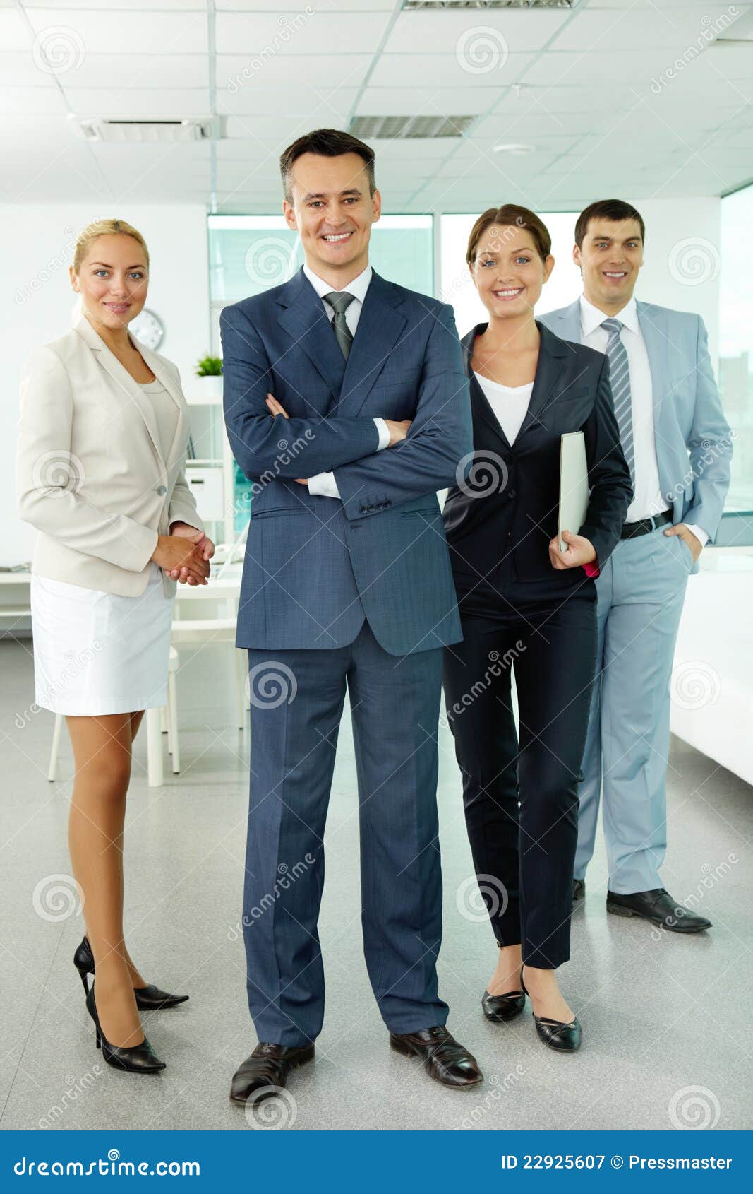 Group of managers stock image. Image of folded, handsome - 22925607