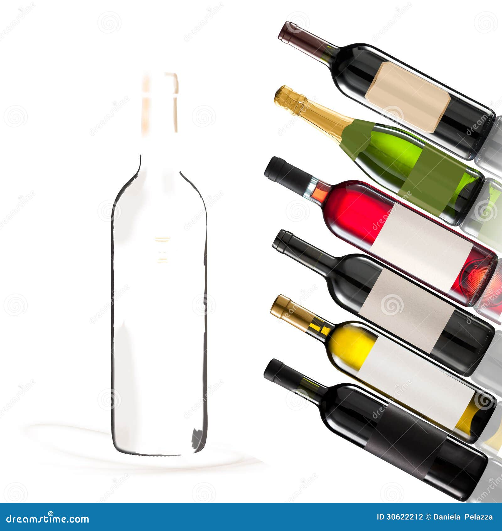 Group of many bottles stock photo. Image of closed, label - 30622212