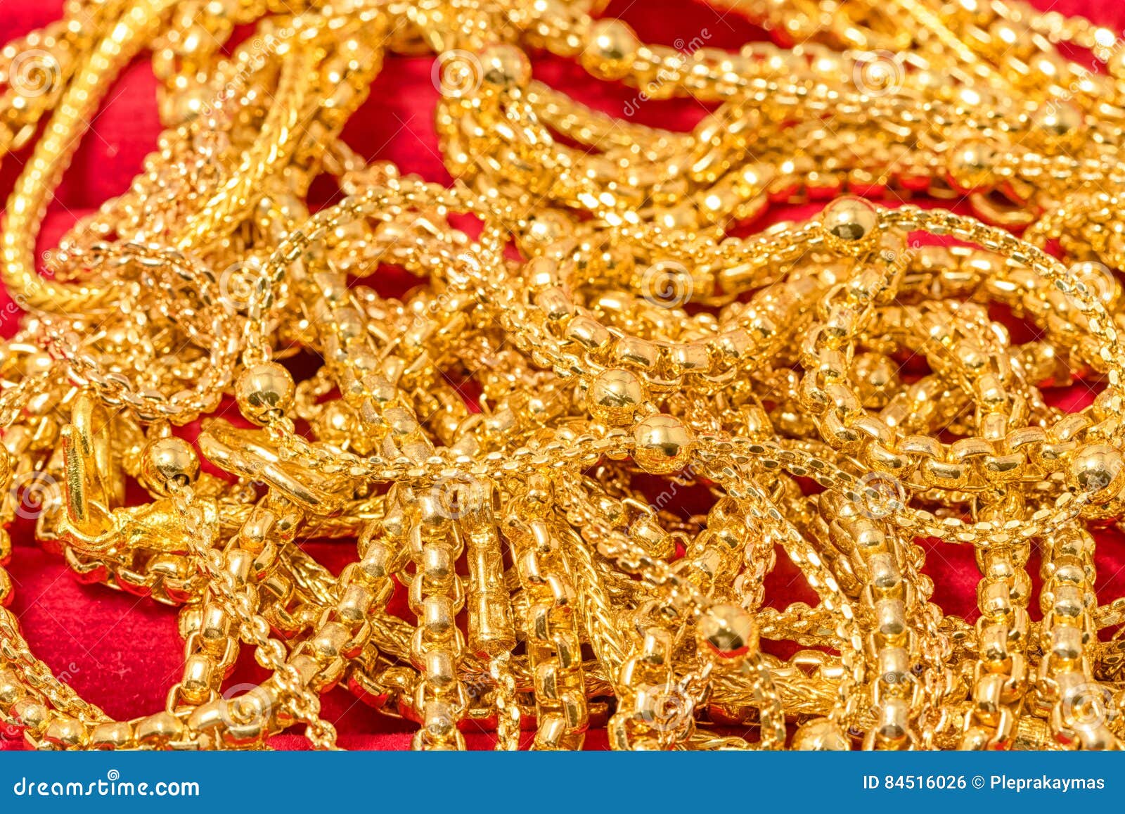 Group of Many Design Gold Jewelry Stock Photo - Image of design, pile ...