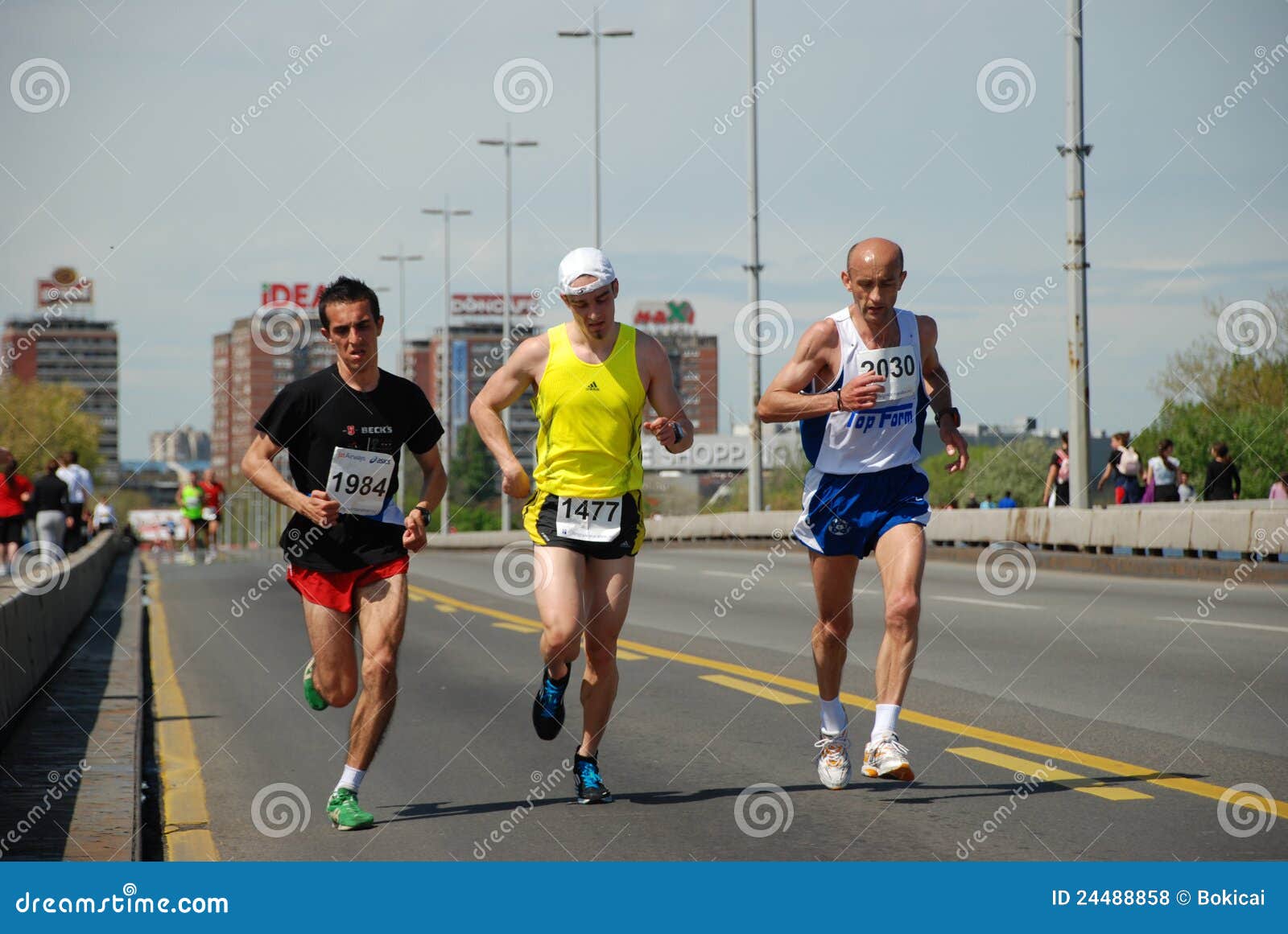 A Group of Marathon Competitors during the 25th B Editorial Stock Photo ...