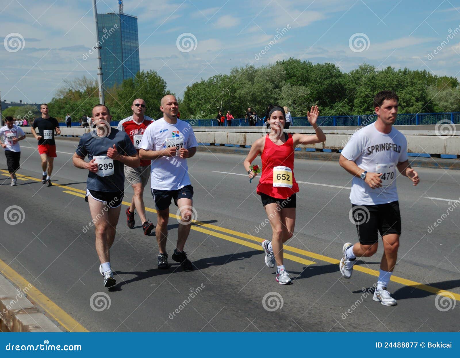 A Group of Marathon Competitors during the 25th B Editorial Photography ...
