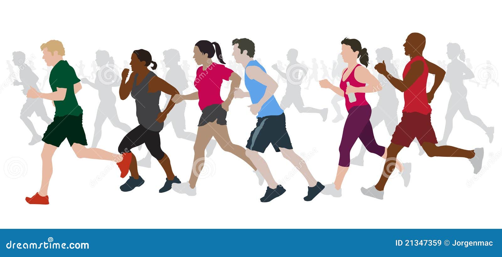 Marathon Cartoon Vector | CartoonDealer.com #8533439