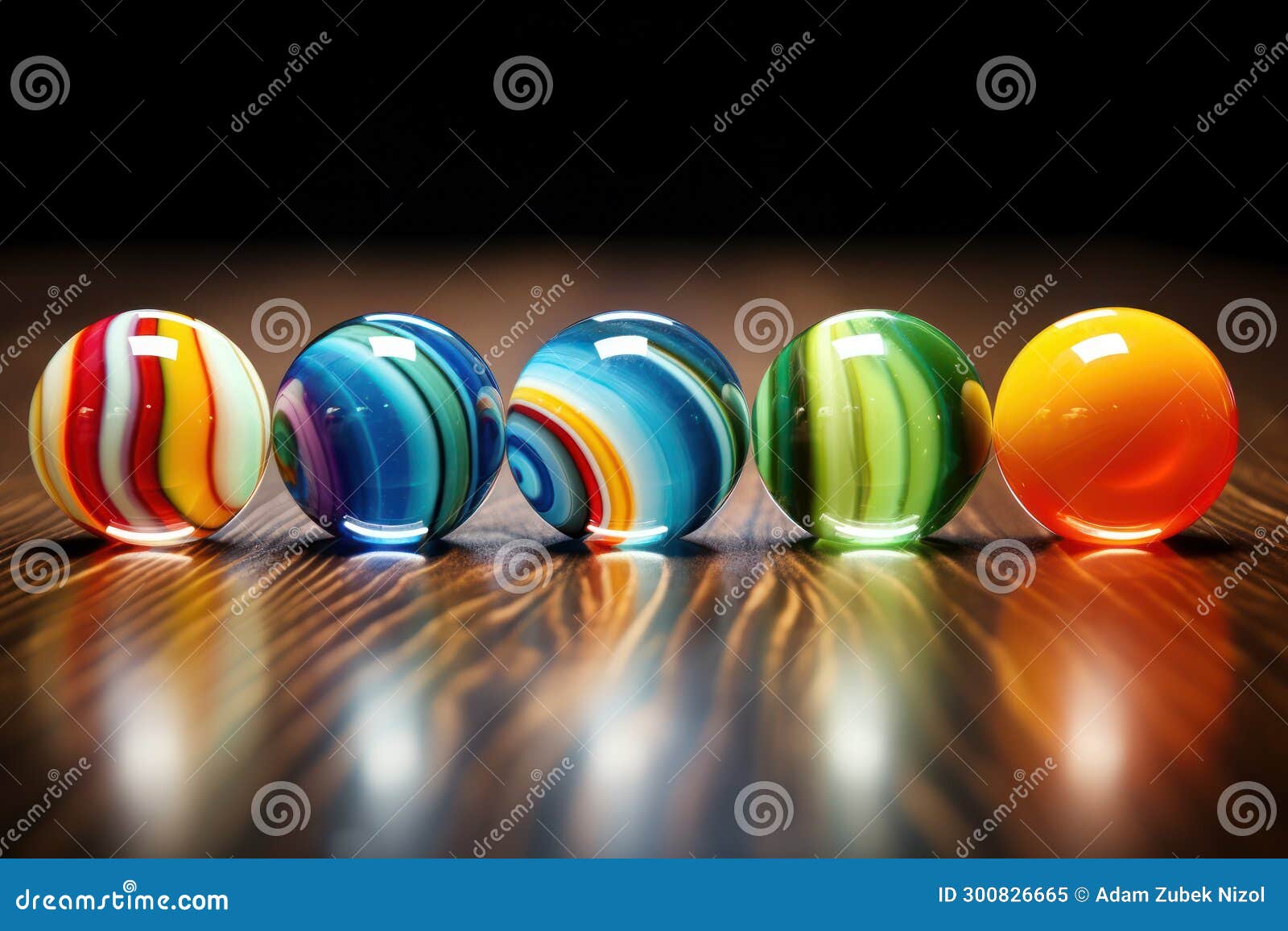 A Group of Marbles on a Table Stock Illustration - Illustration of ...