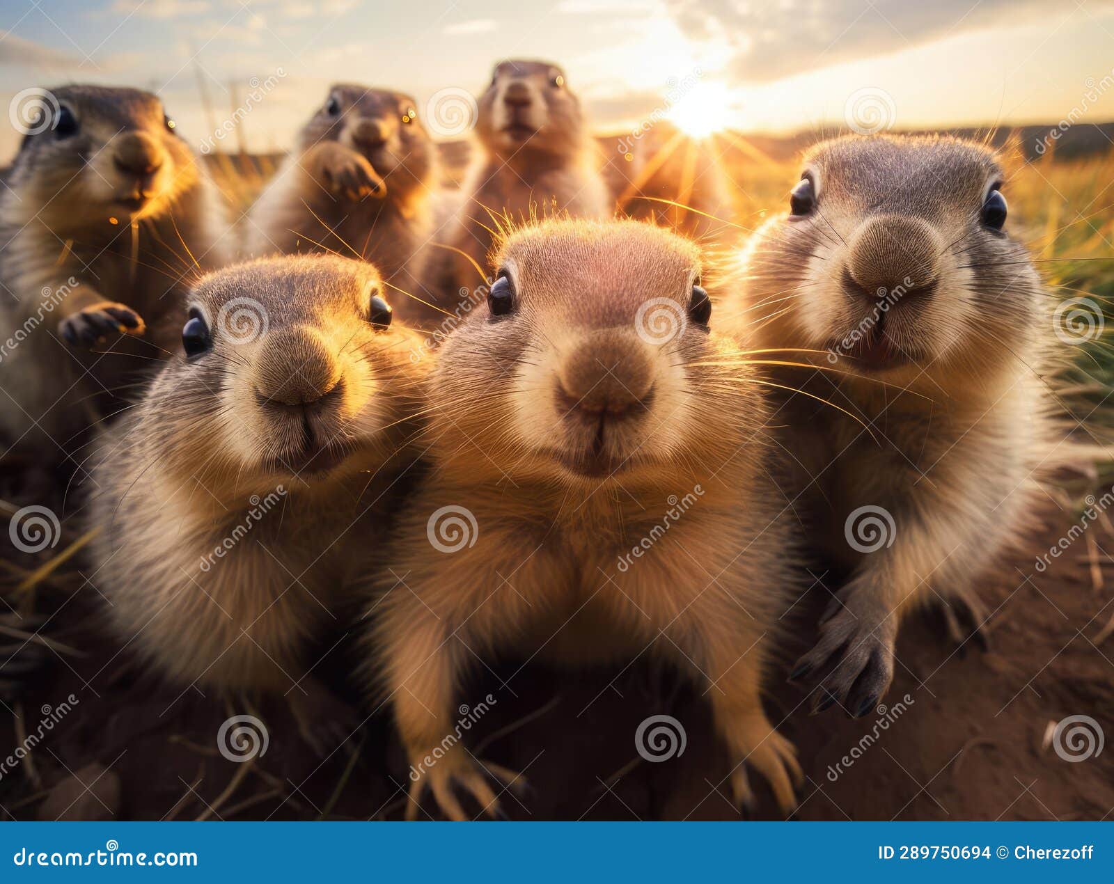 A group of marmots stock photo. Image of wildlife, marmot - 289750694