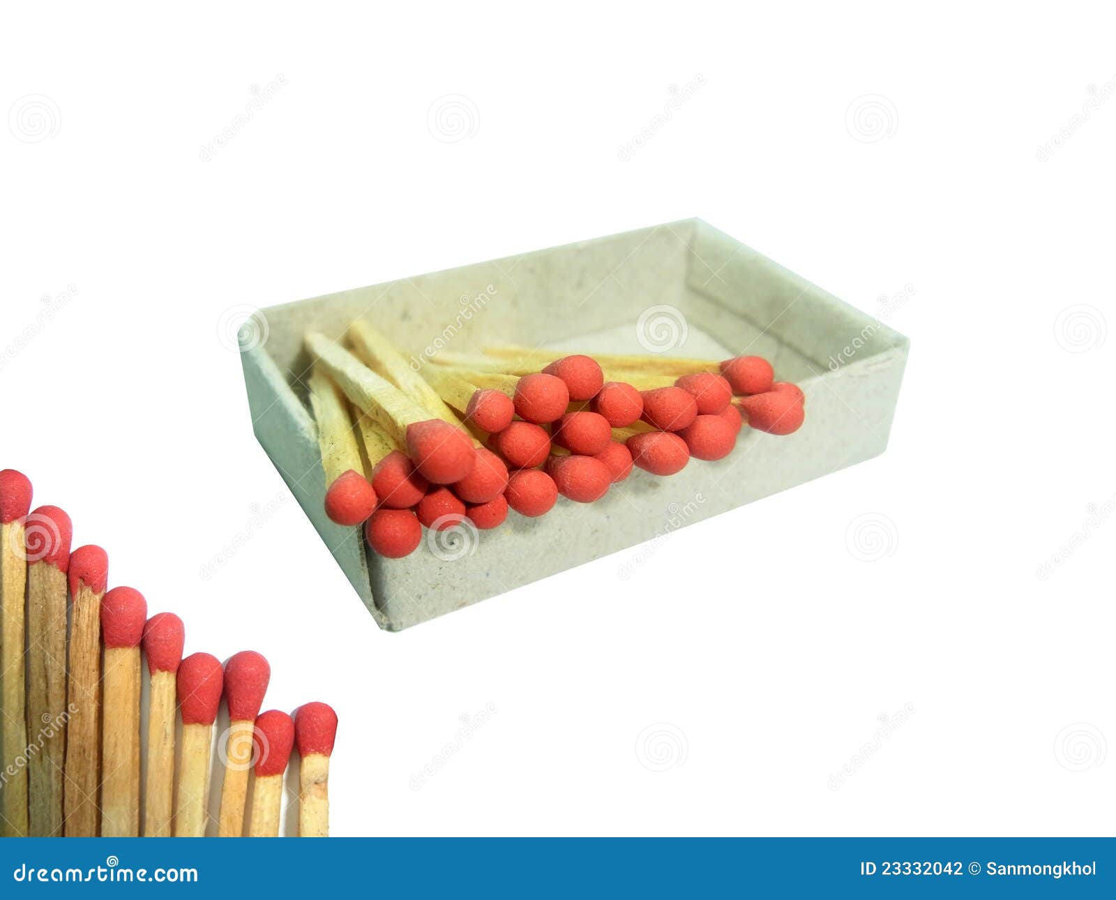 A Group of Matches on Isolated. Stock Photo - Image of decisions ...