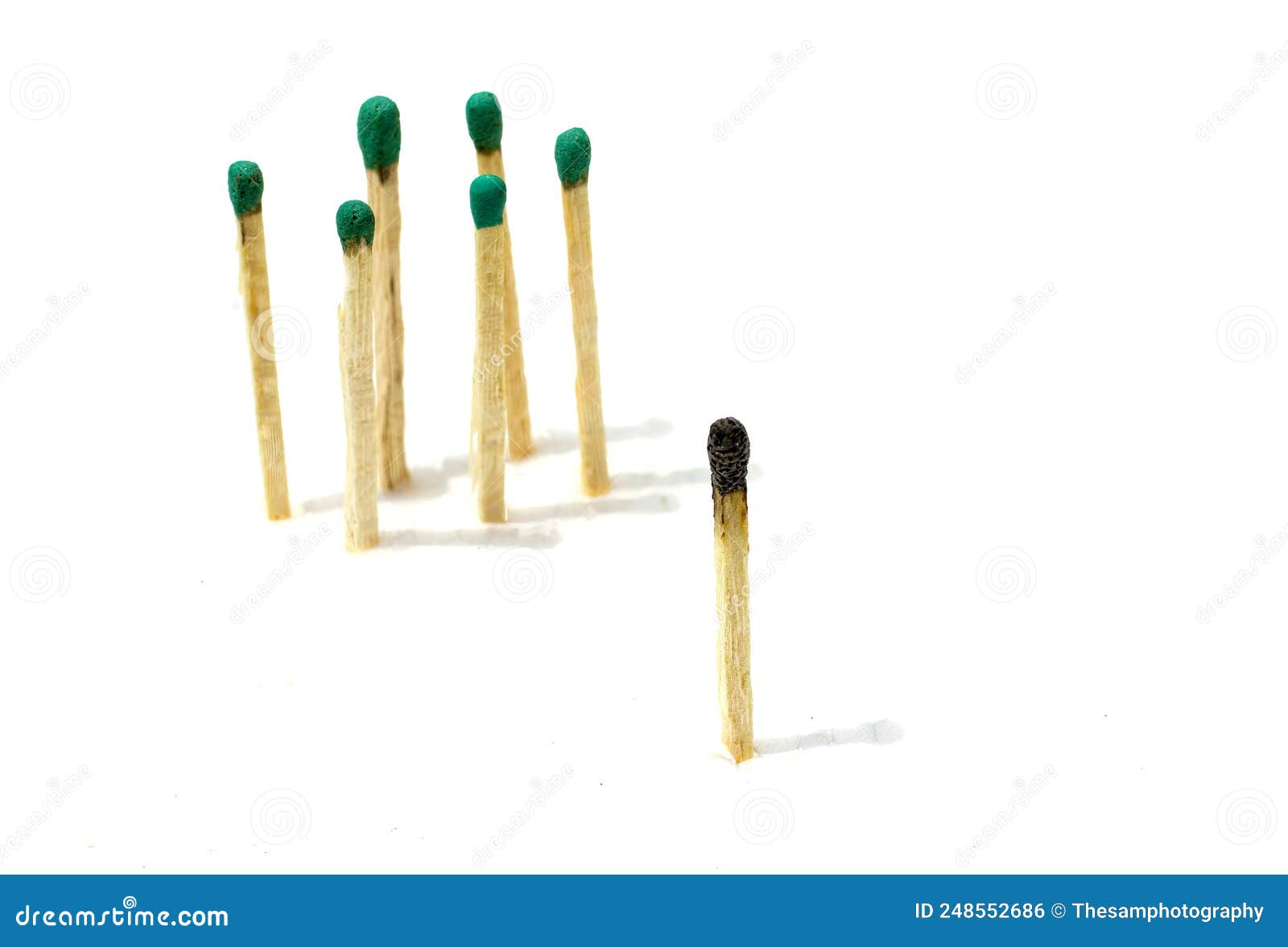 A Group of Matchsticks - Discrepancies Stock Photo - Image of concept ...
