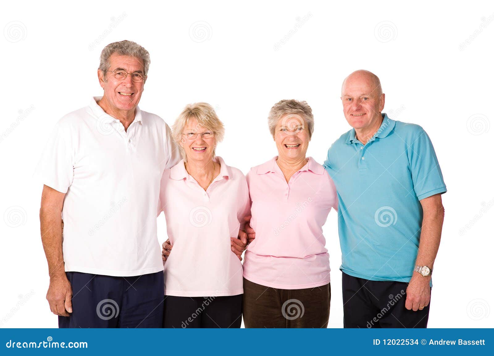 Group of Mature Exercise Friends Stock Photo - Image of handsome ...