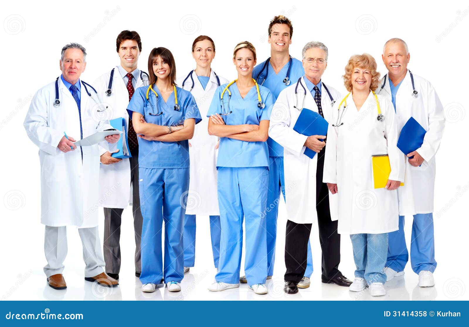 Group of medical doctors. stock photo. Image of isolated - 31414358