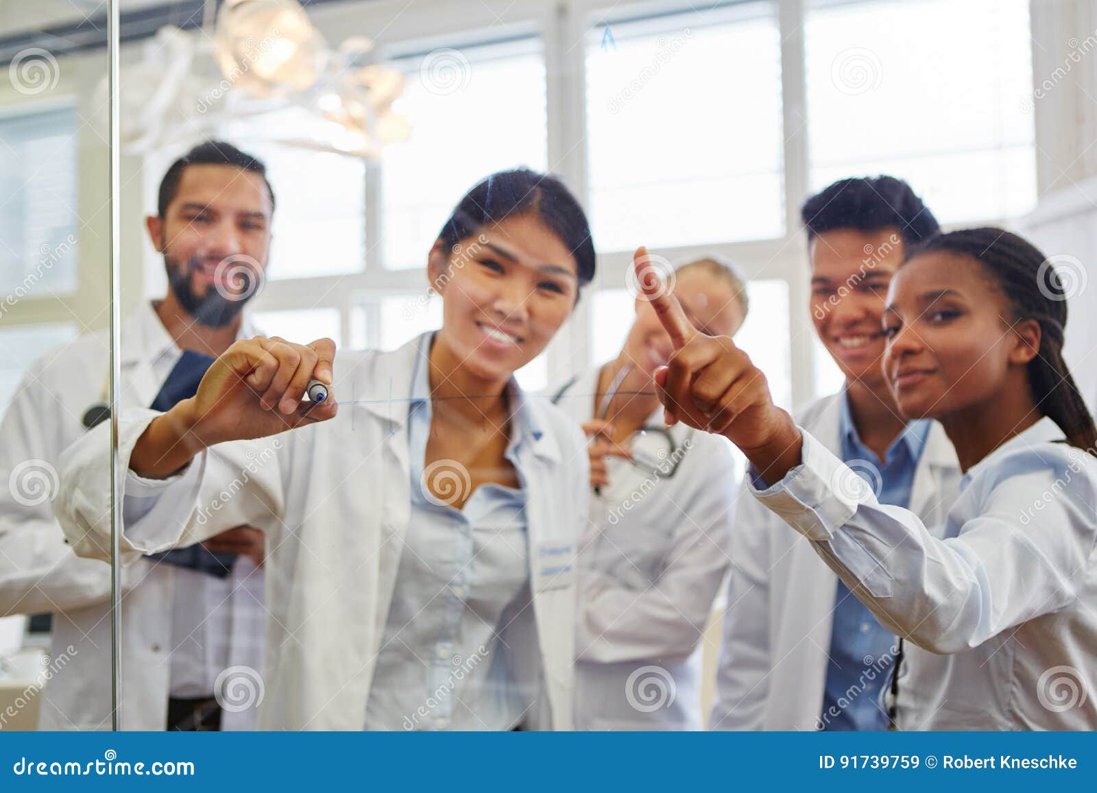 Group of Medical School Students Stock Image - Image of training ...