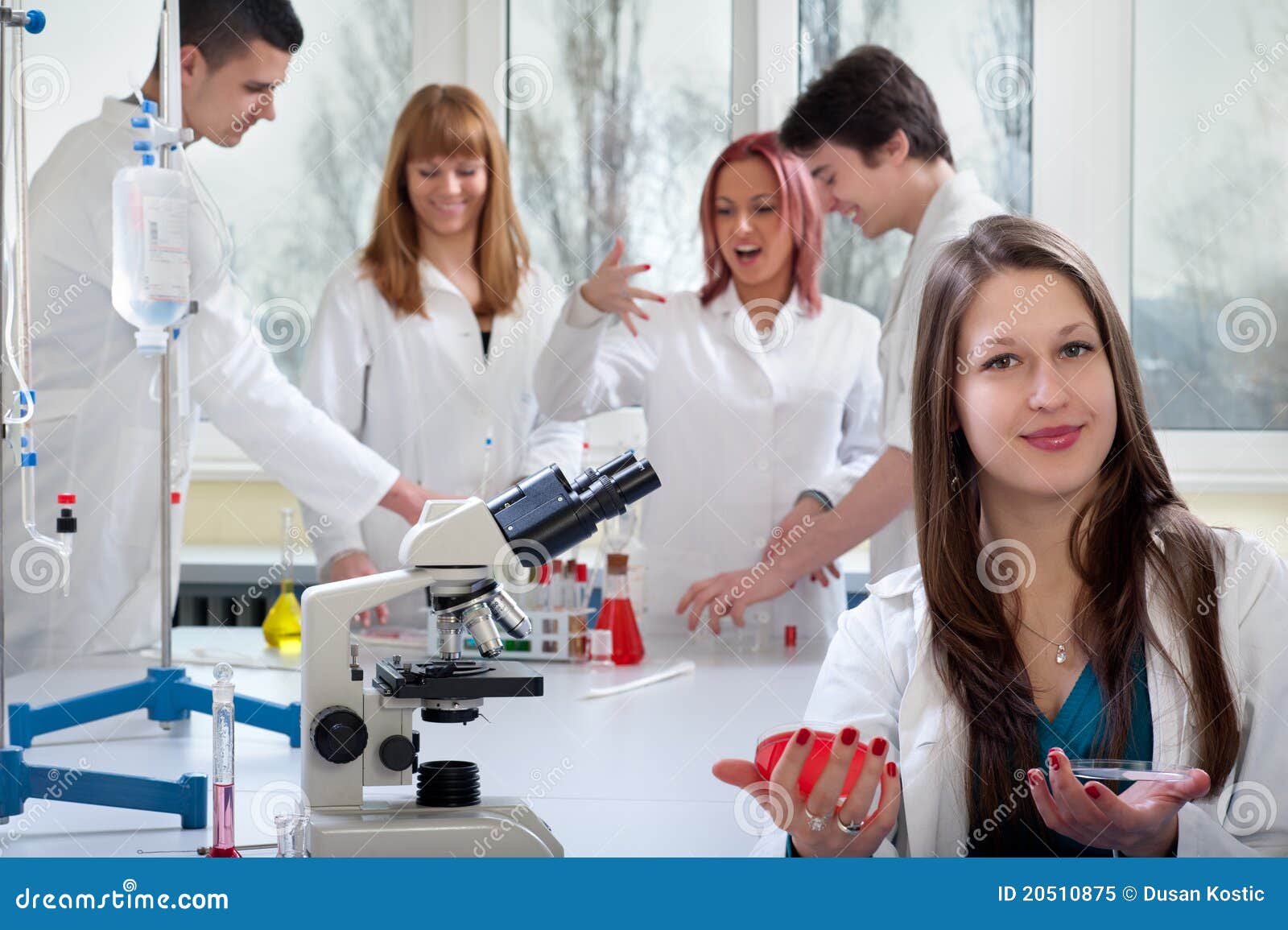 Group of medical students stock image. Image of separating - 20510875