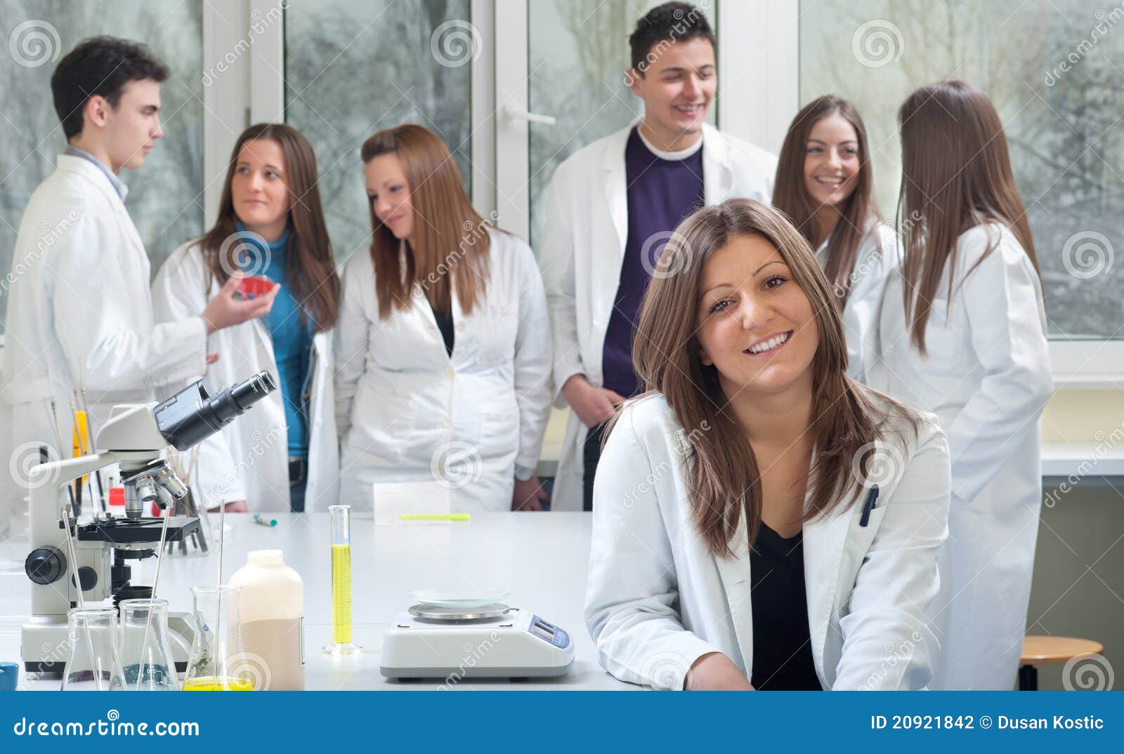 Group of medical students stock photo. Image of portrait - 20921842