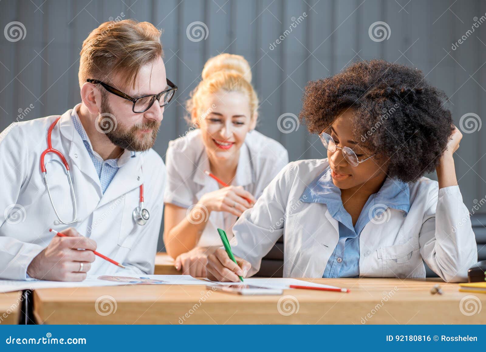 Group of Medical Students in the Classroom Stock Photo - Image of ...