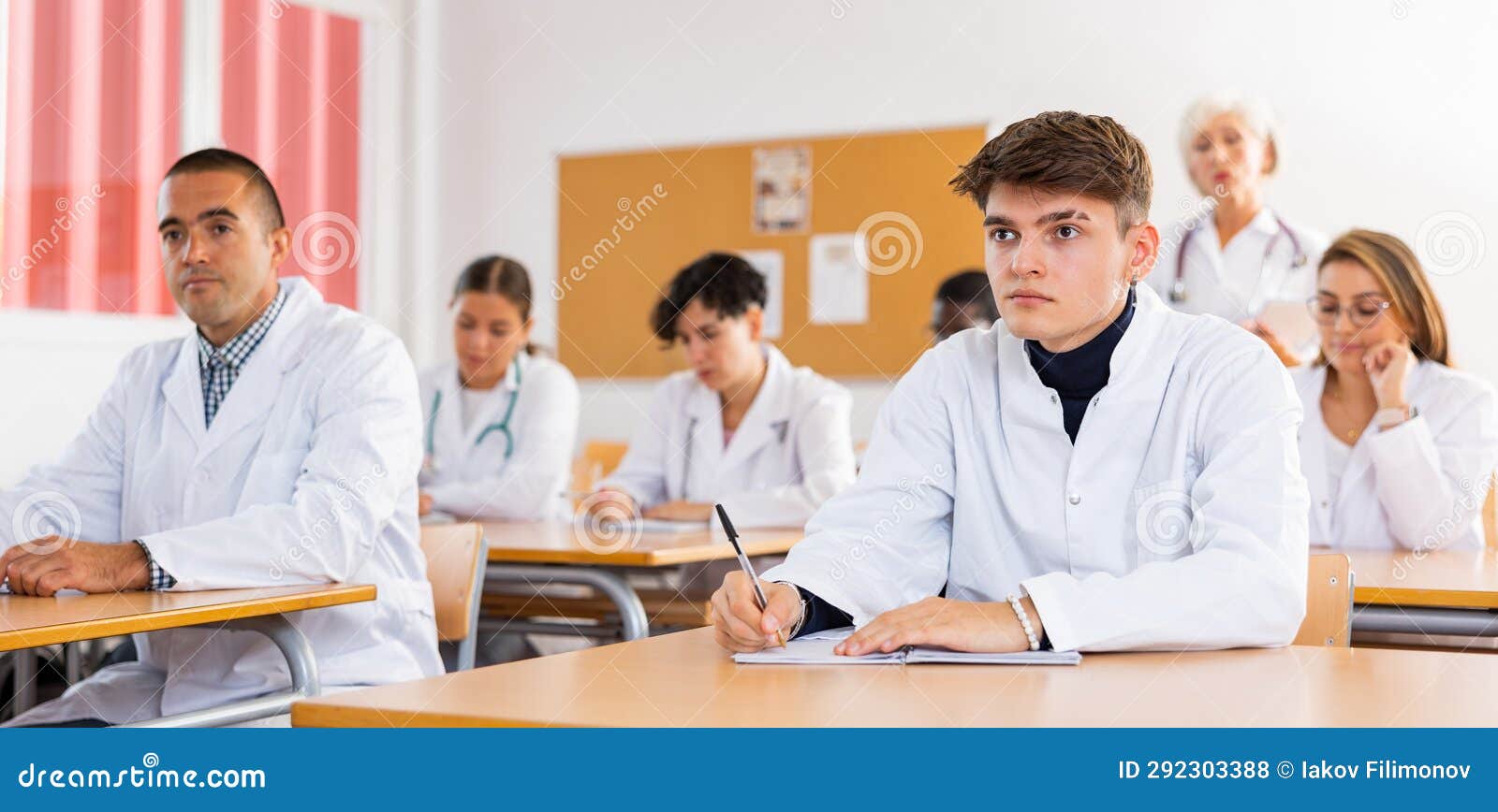 Medical Students Attending Lecture in University Stock Photo - Image of ... Medical Students Attending Lecture in University Stock Photo - Image of ...