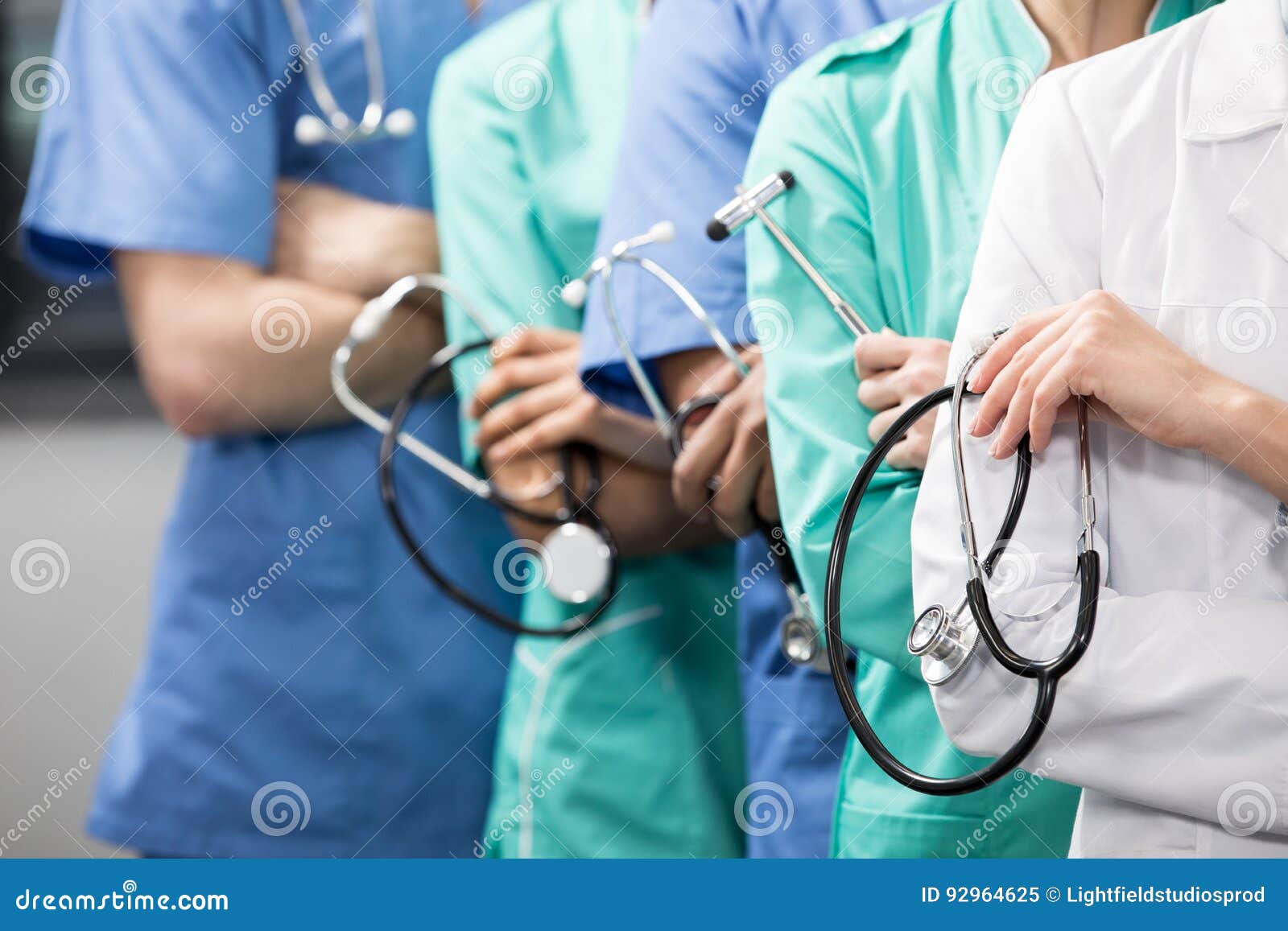 Group of Medical Workers with Equipment in Laboratory Stock Image ...