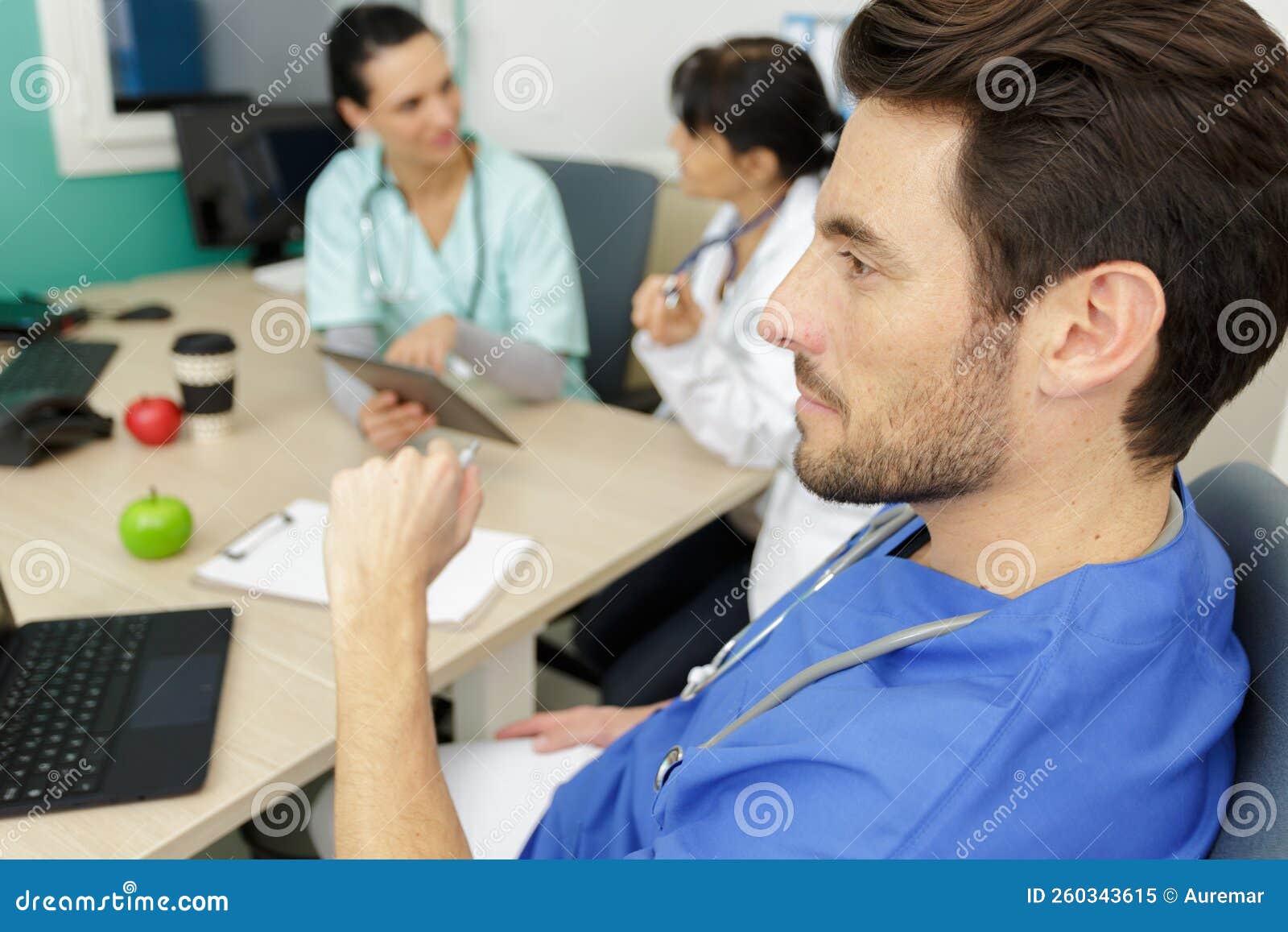 Group Medical Workers Working Together in Hospital Stock Image - Image ...