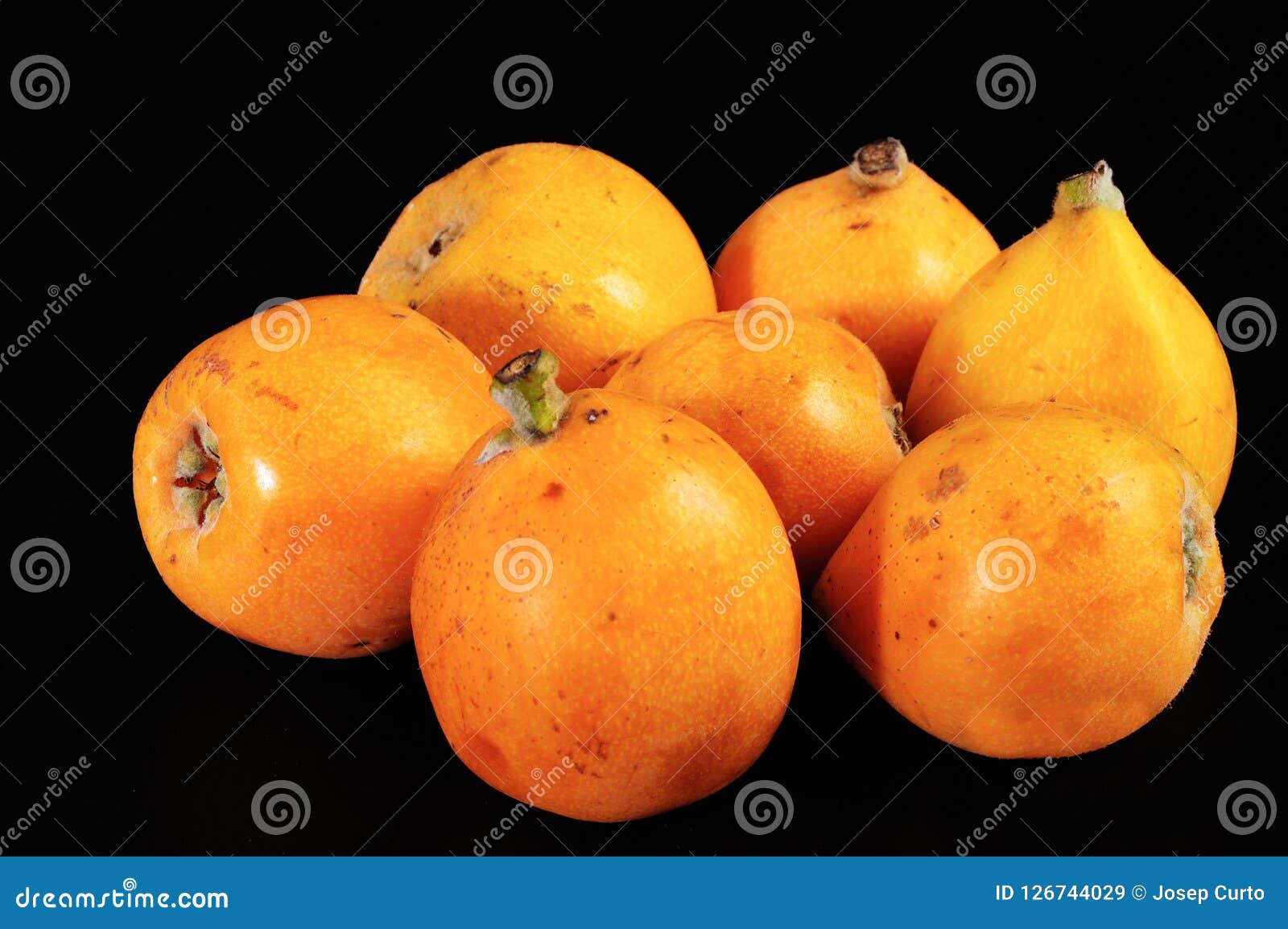 Group of Medlar Isolated on White Stock Image - Image of dark, color ...
