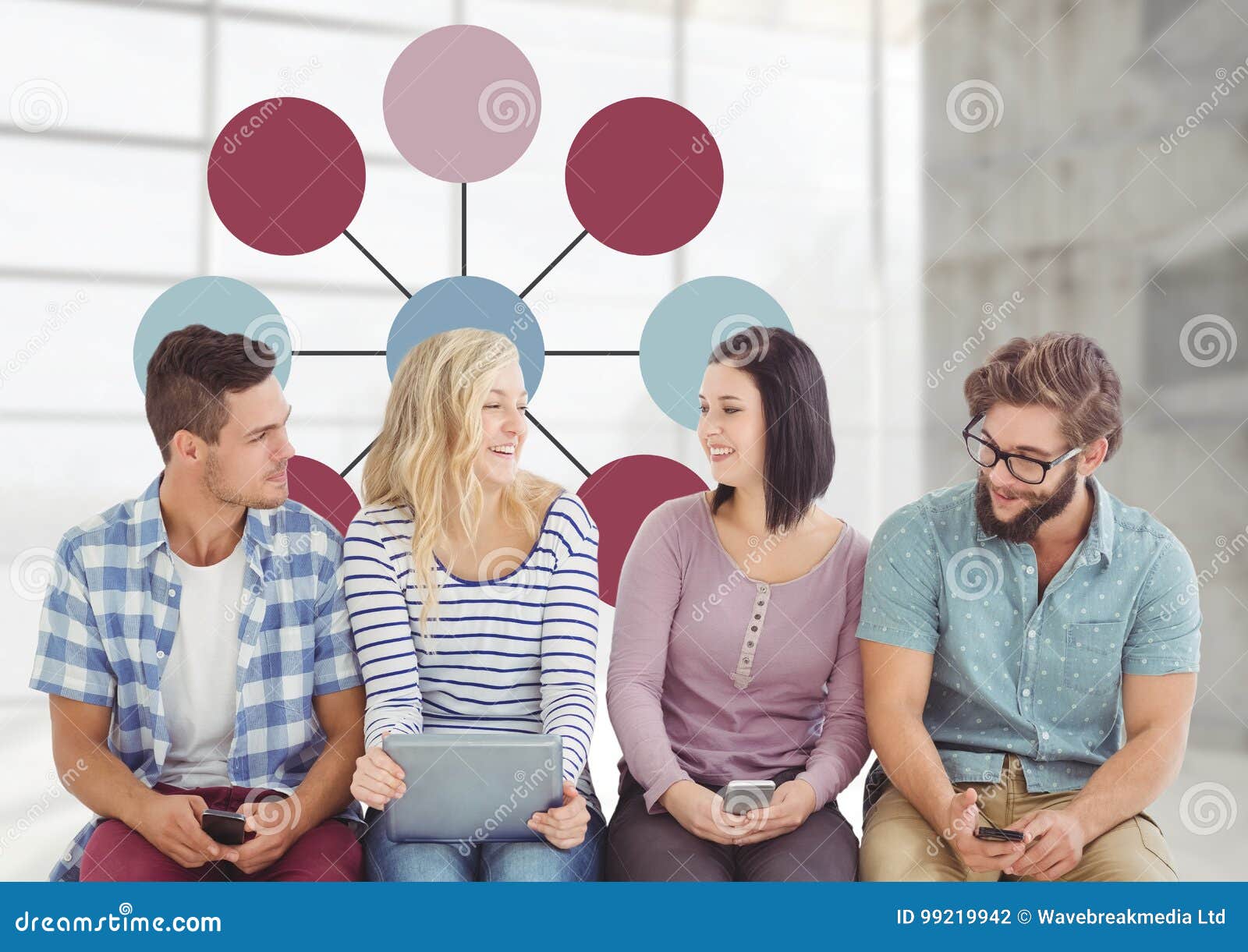 Group Meeting with Mind Map Stock Photo - Image of brainstorming ...