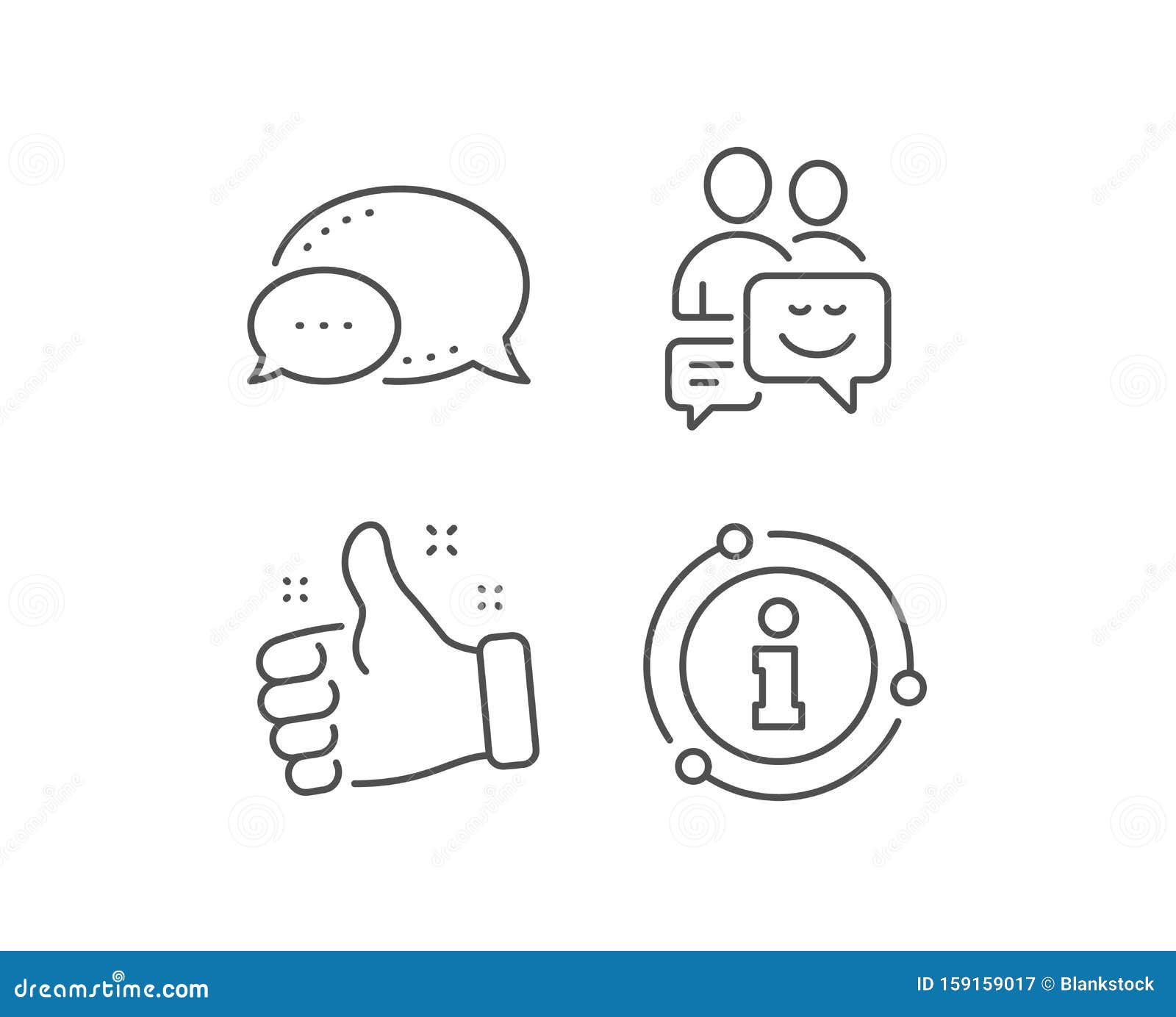 Group of Men Line Icon. Communication Sign. Vector Stock Vector ...
