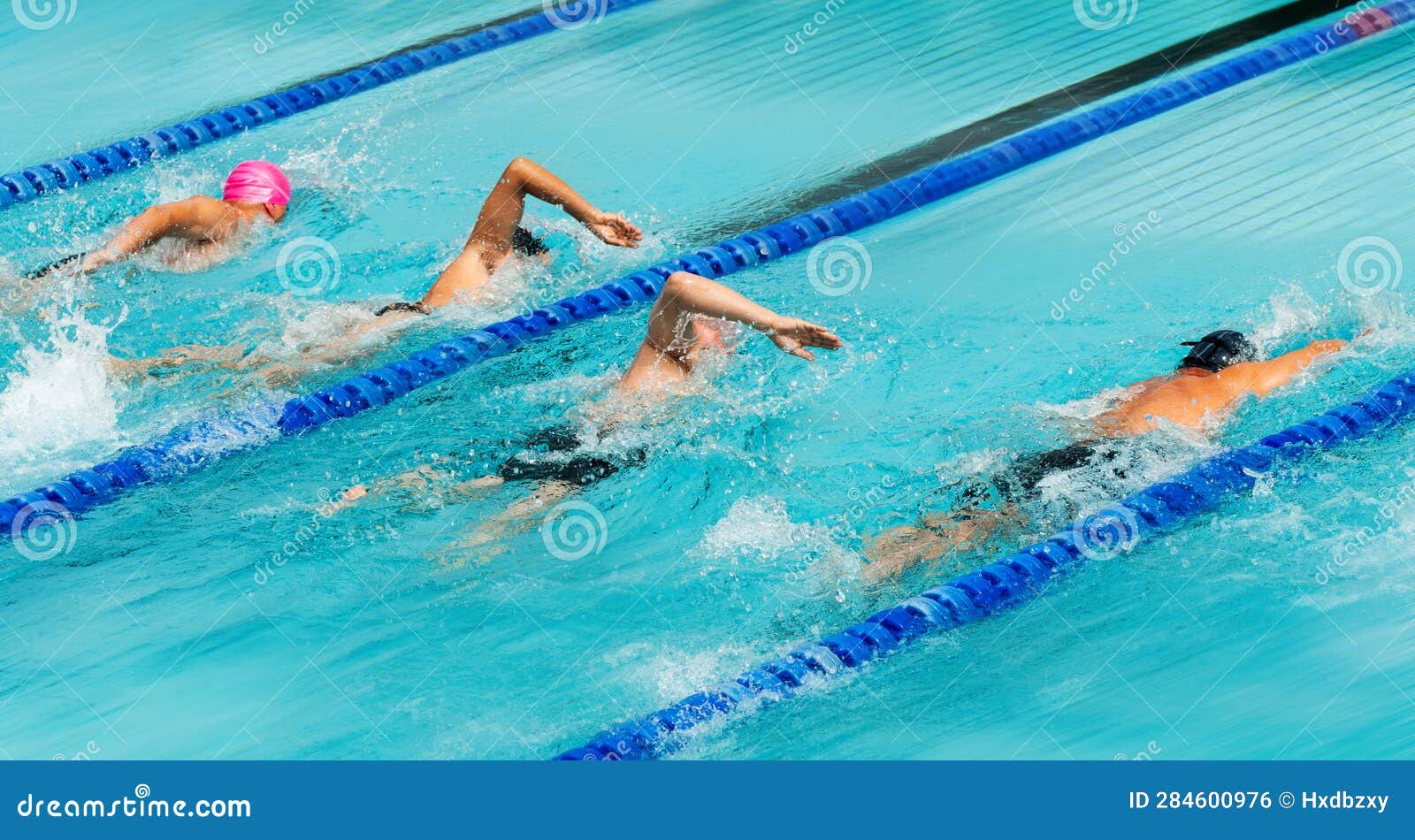 Group of men swimming stock photo. Image of speed, power - 284600976