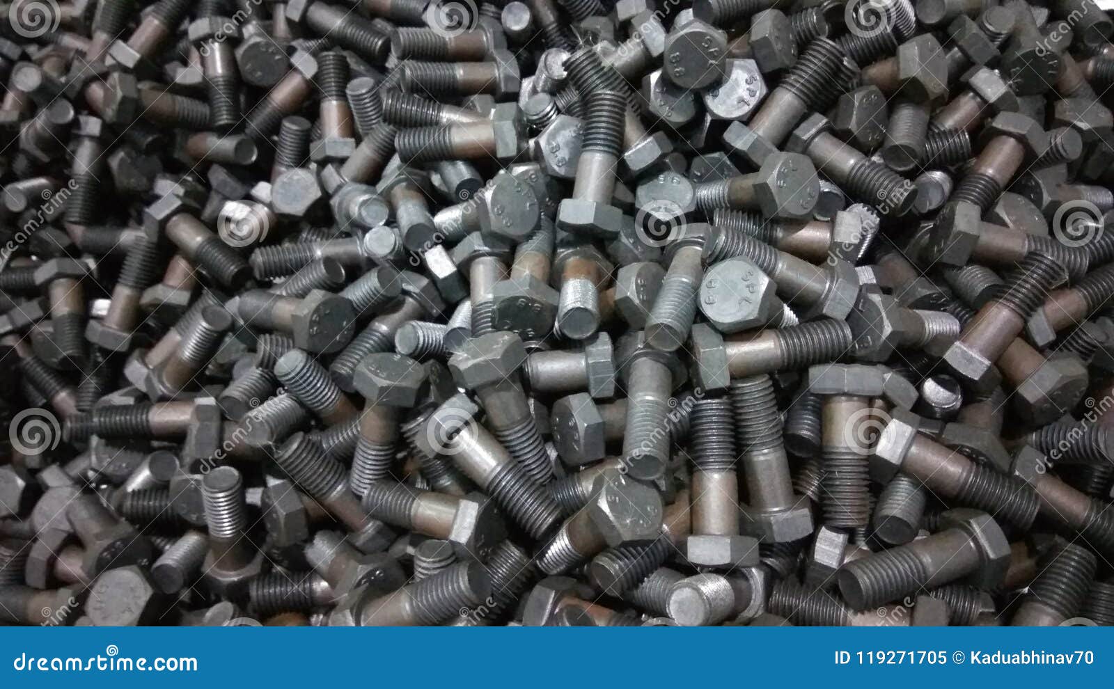 Group of metal screws stock image. Image of screws, manufacture - 119271705