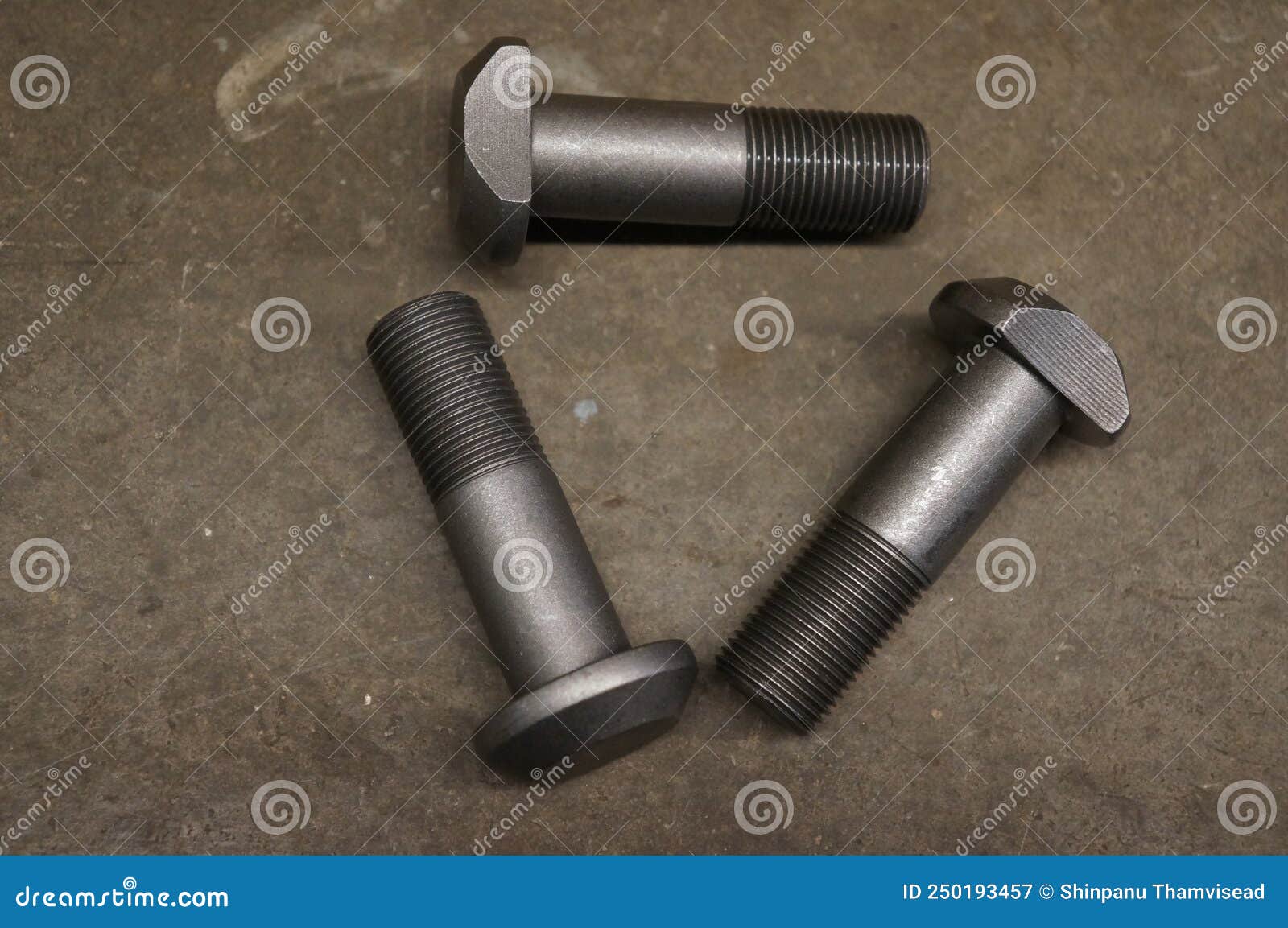 The Group of Metal Stud Bolt Part Manufacturing by CNC Machining ...