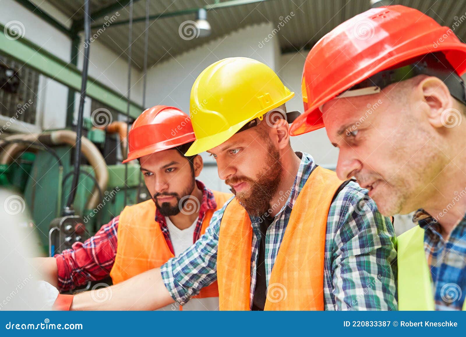 Group of Metal Workers Planning in Teamwork Stock Image - Image of ...