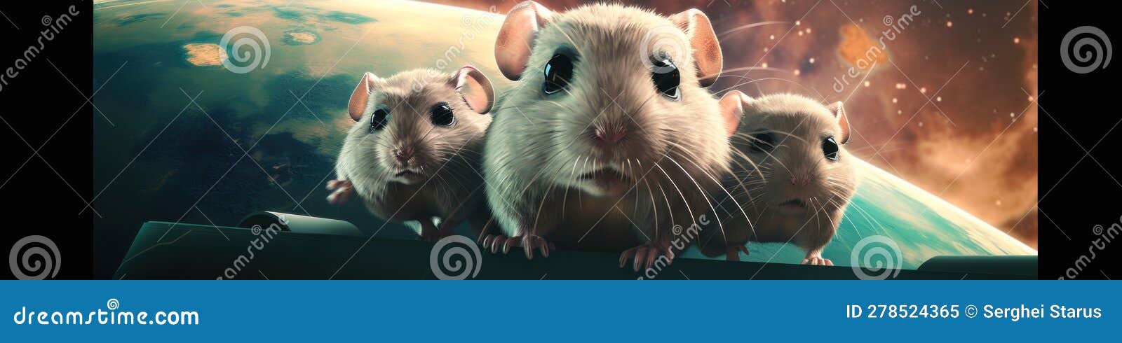 A Group of Mice Sitting on Top of a Computer Keyboard. Generative AI ...