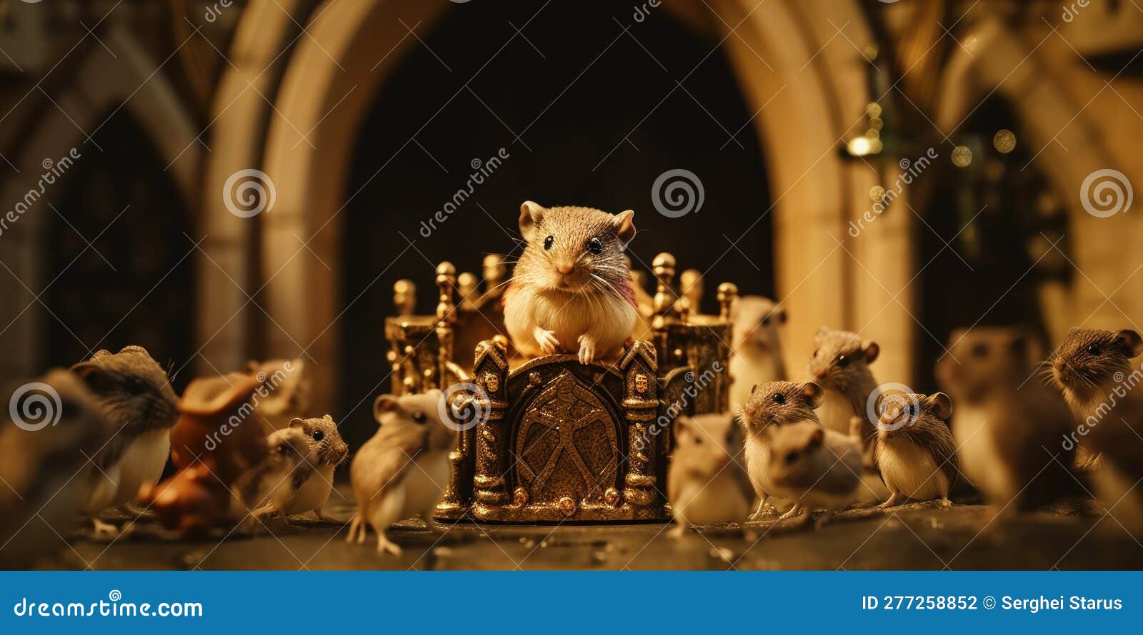 A Group of Mice Sitting on Top of a Table. Generative AI Image. Stock ...