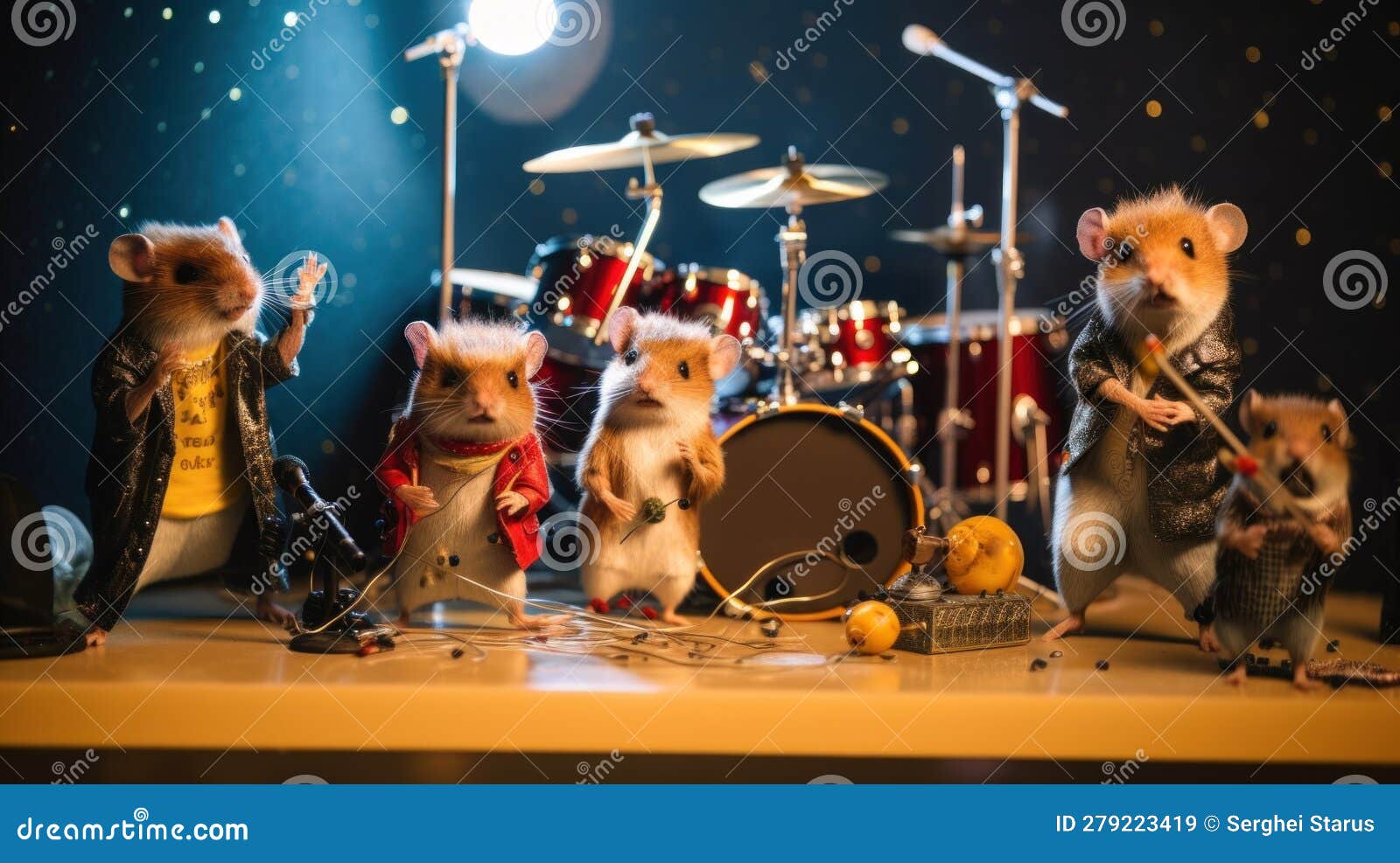 A Group of Mice that are Standing on a Table. Generative AI Image ...