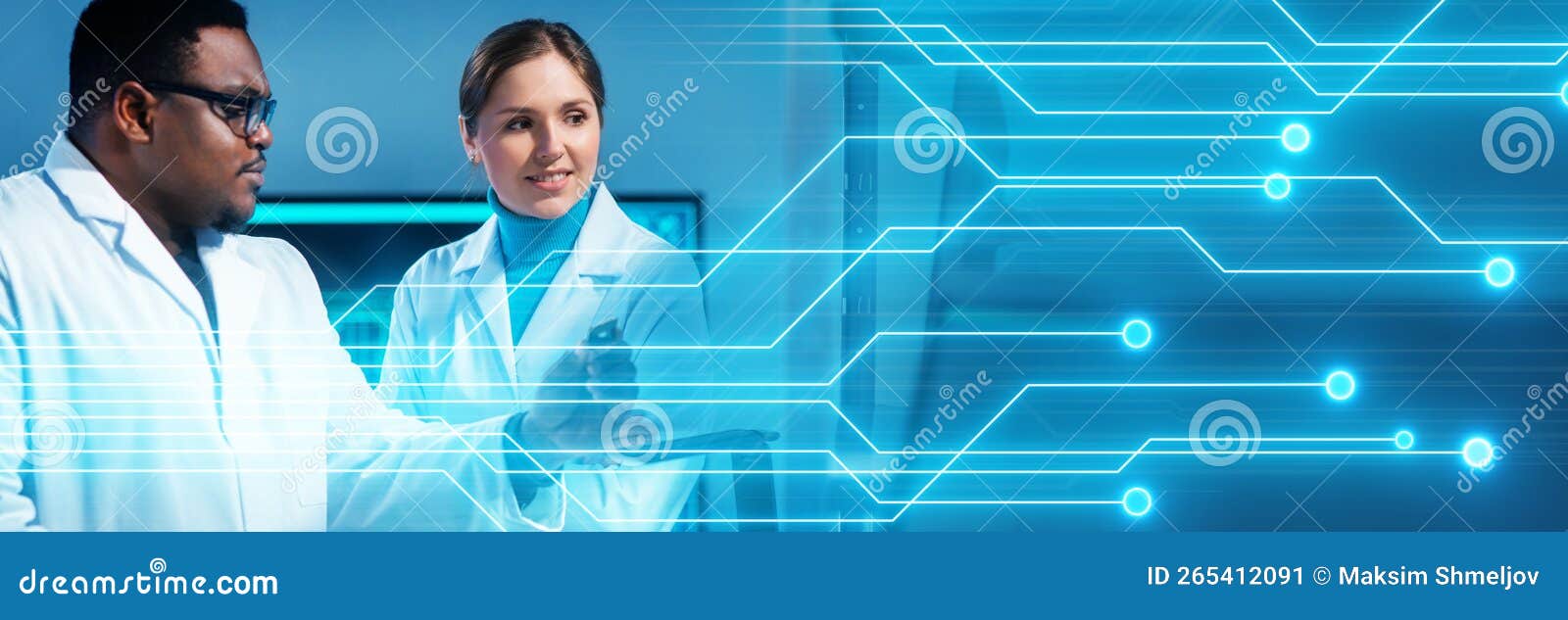 Group of Microelectronic Engineers Discussing in a Modern ...