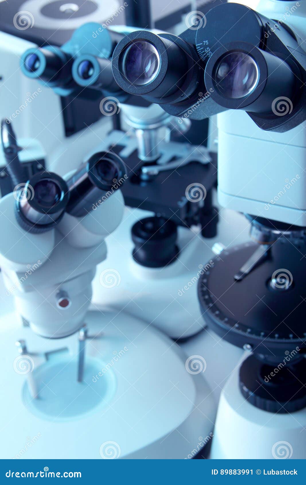Group of Microscopes stock image. Image of biology, medical - 89883991