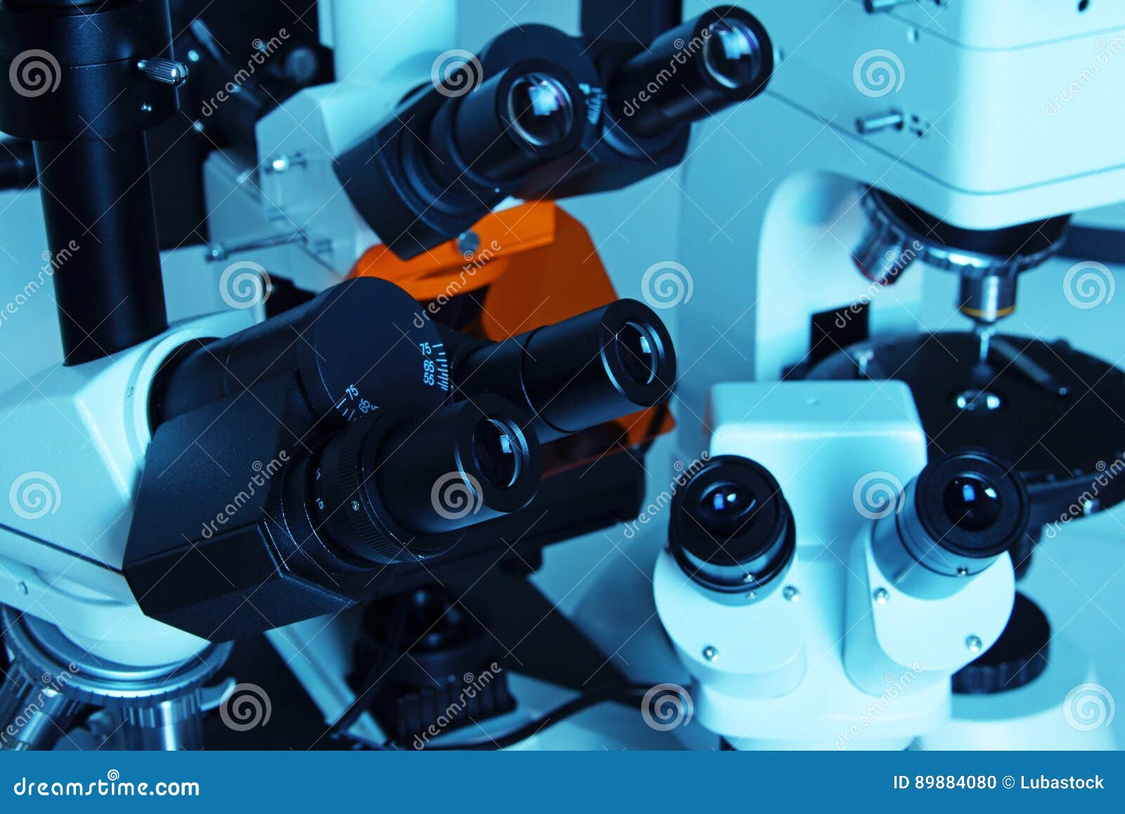 Group of Microscopes stock photo. Image of studio, microscope - 89884080
