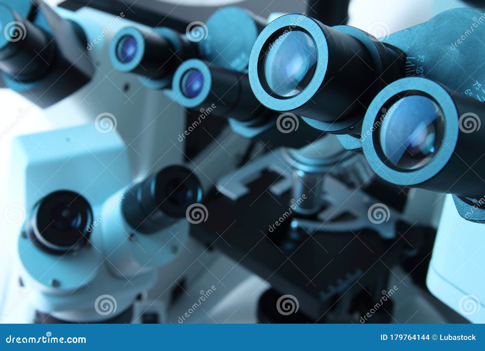 Group of Microscopes stock photo. Image of discovery - 179764144