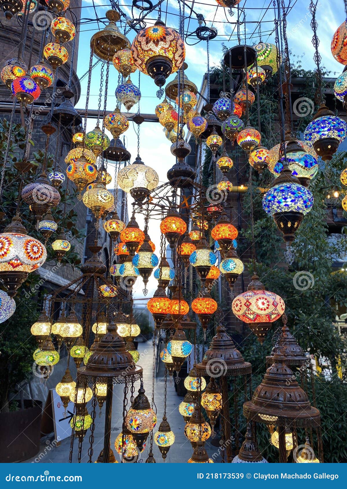 Middle Easter lamps stock image. Image of group, easter - 218173539