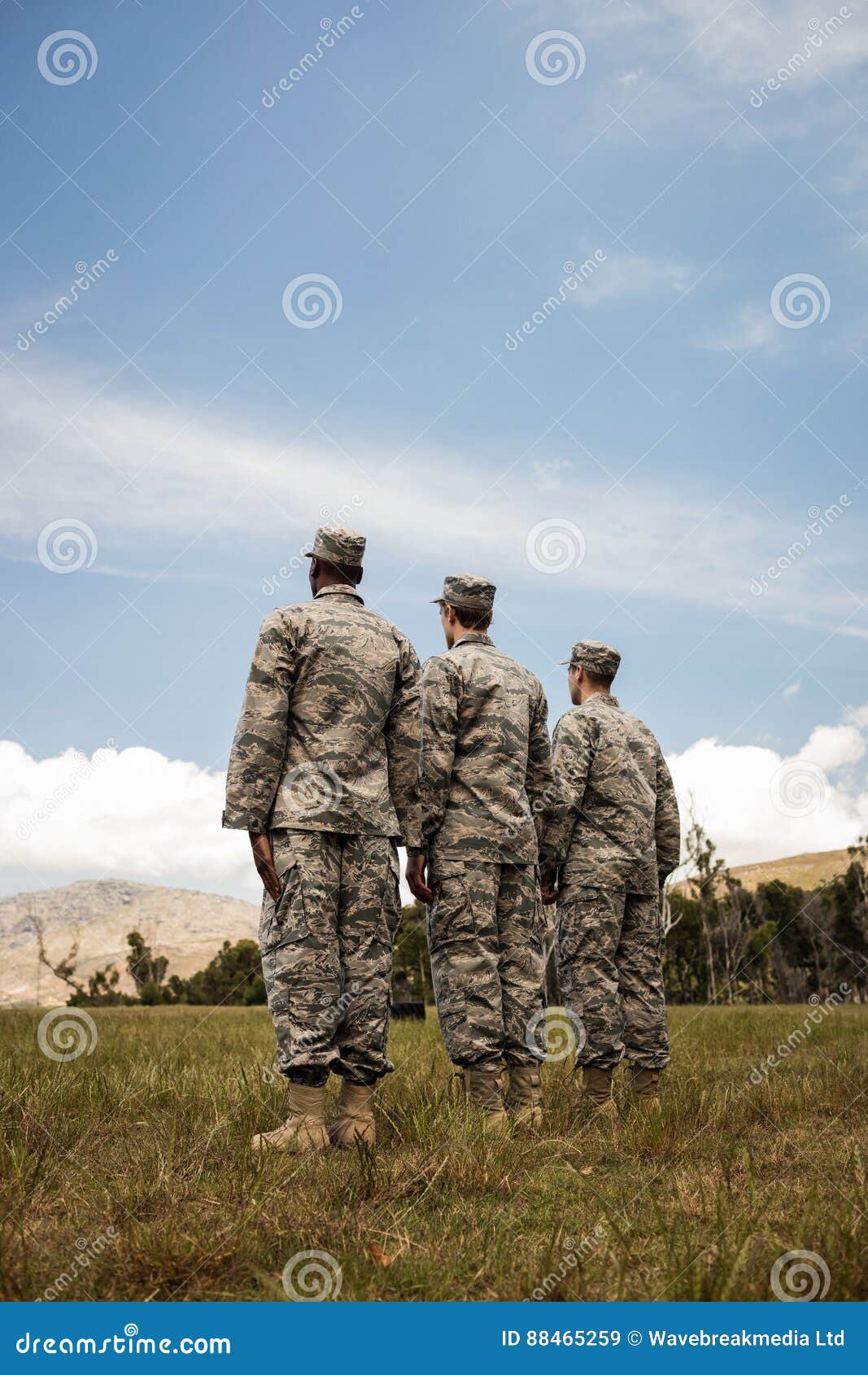 Group of Military Soldiers Standing in Line Stock Image - Image of ...