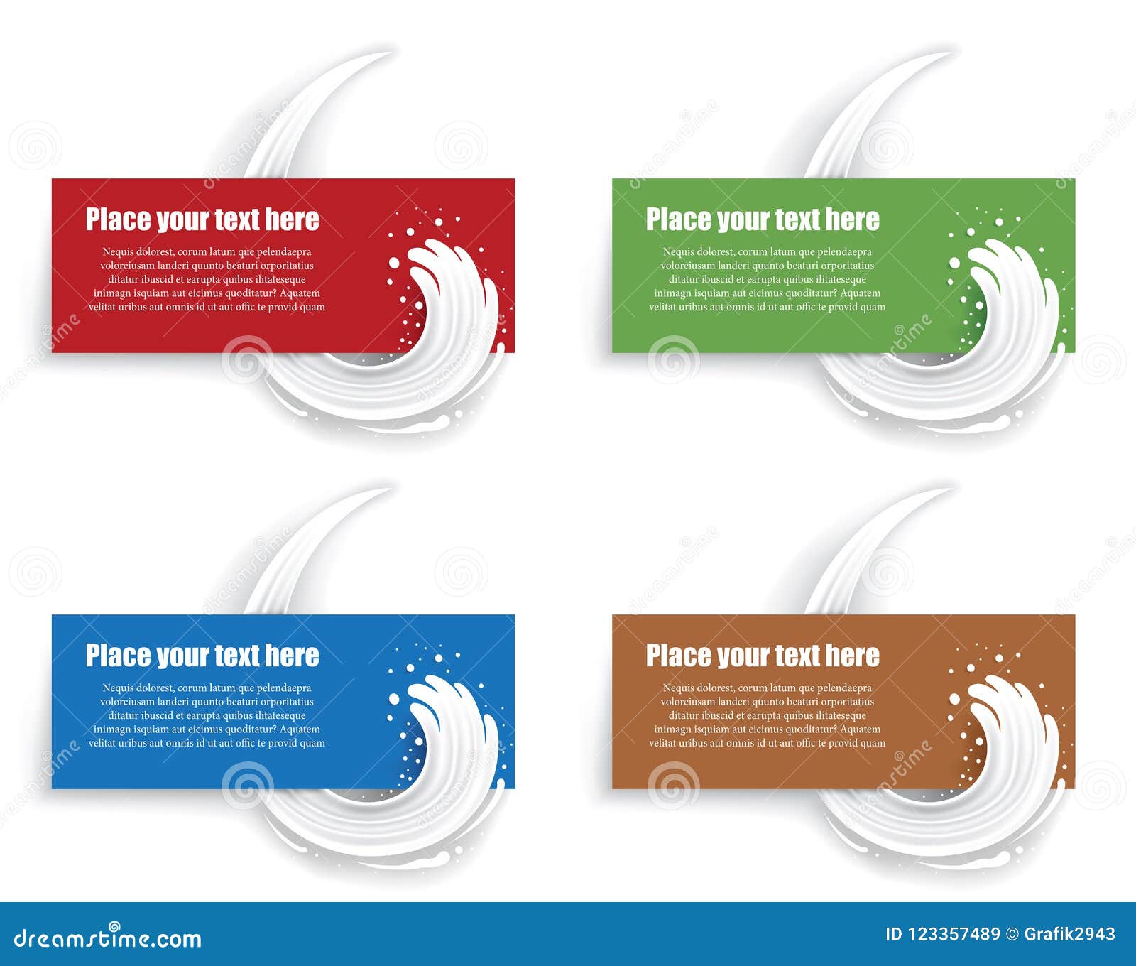 Two Color Banners With Rome Landscape, Pizza And Lasagna On White ...