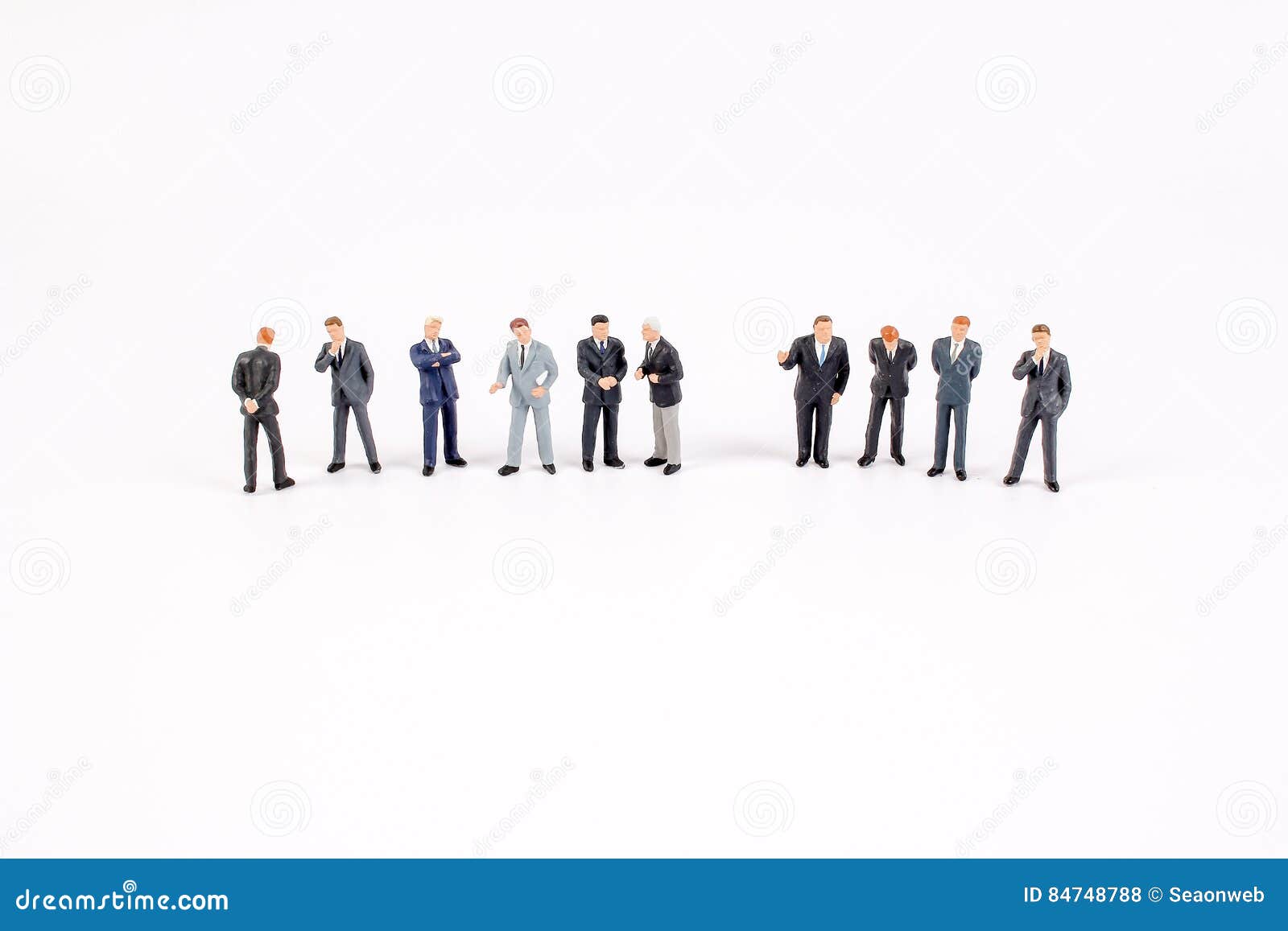 The Group of Mini Business People Stock Photo - Image of abstract ...