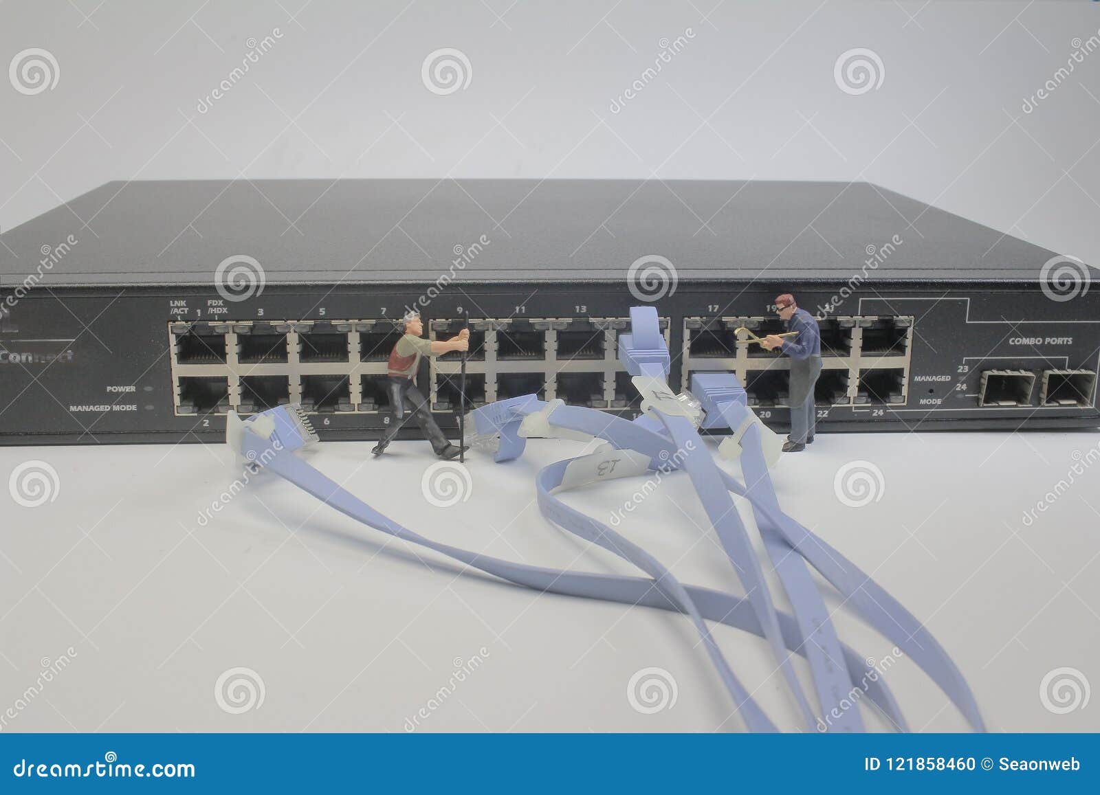 A Group of Mini People Figures Help Moving LAN Stock Photo - Image of ...